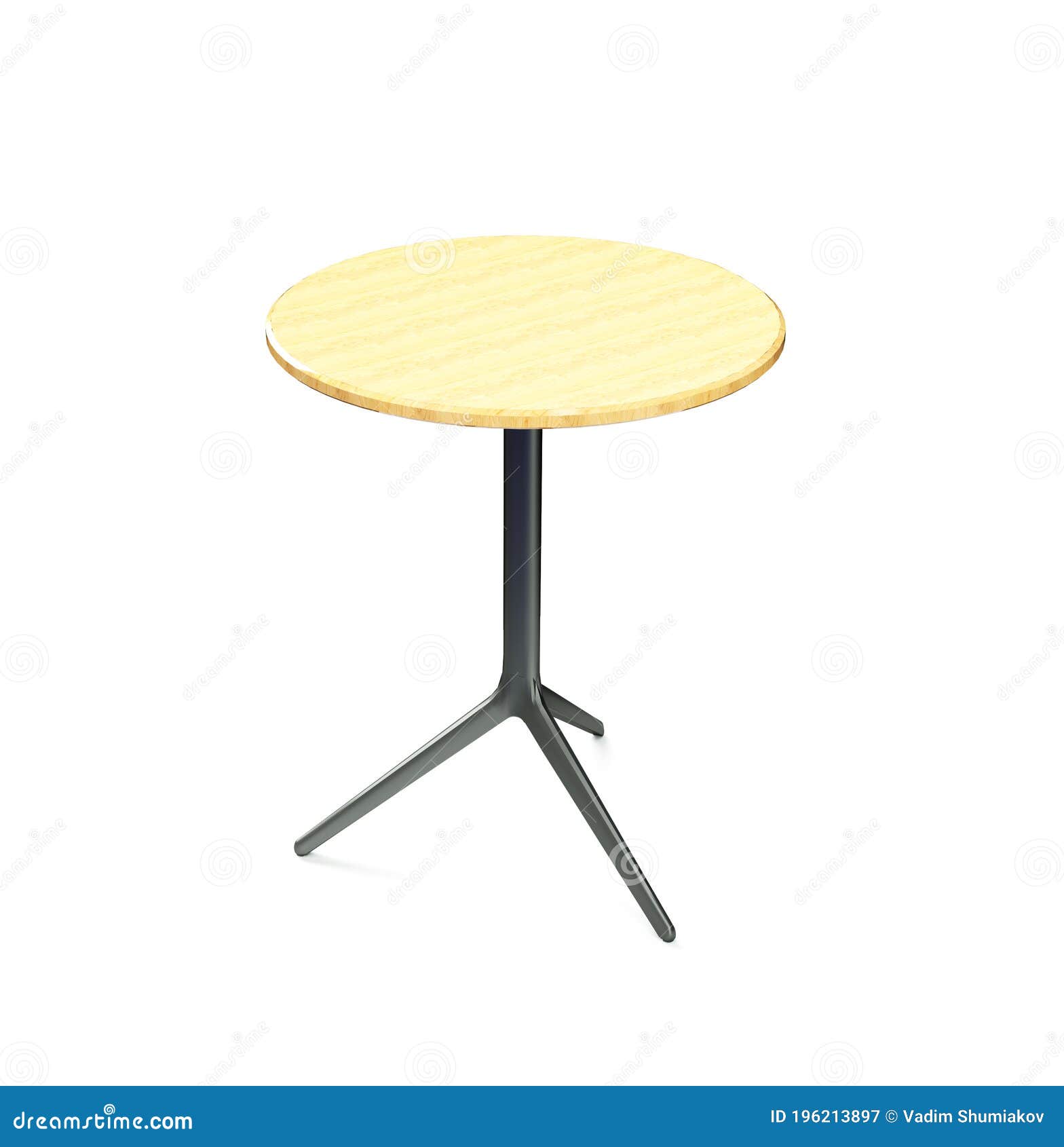 3d render of wooden tables stock illustration. Illustration of wooden ...