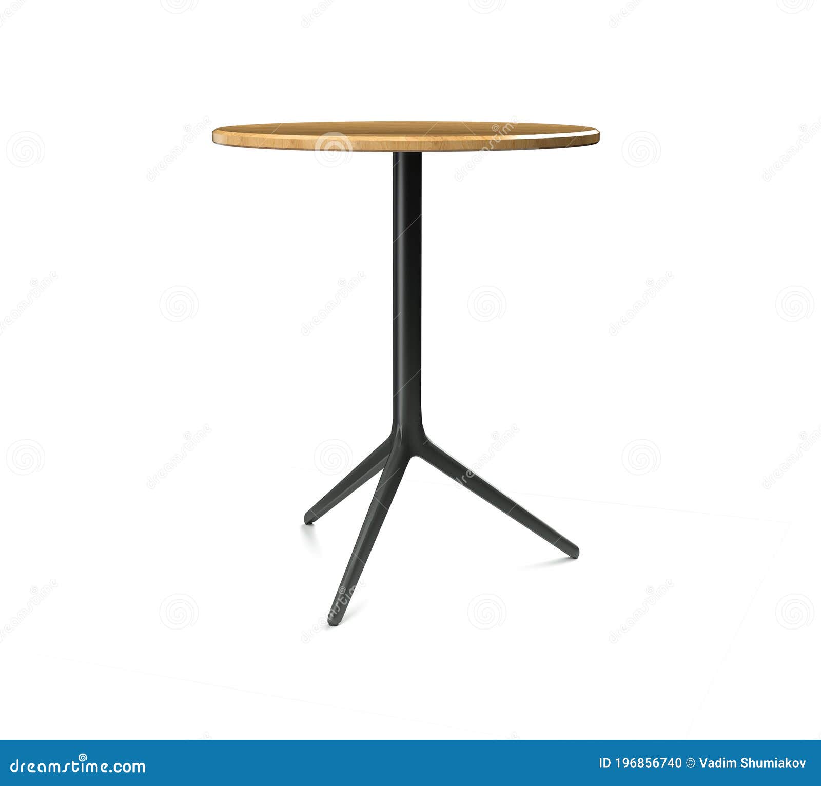 3d render of wooden tables stock illustration. Illustration of board ...