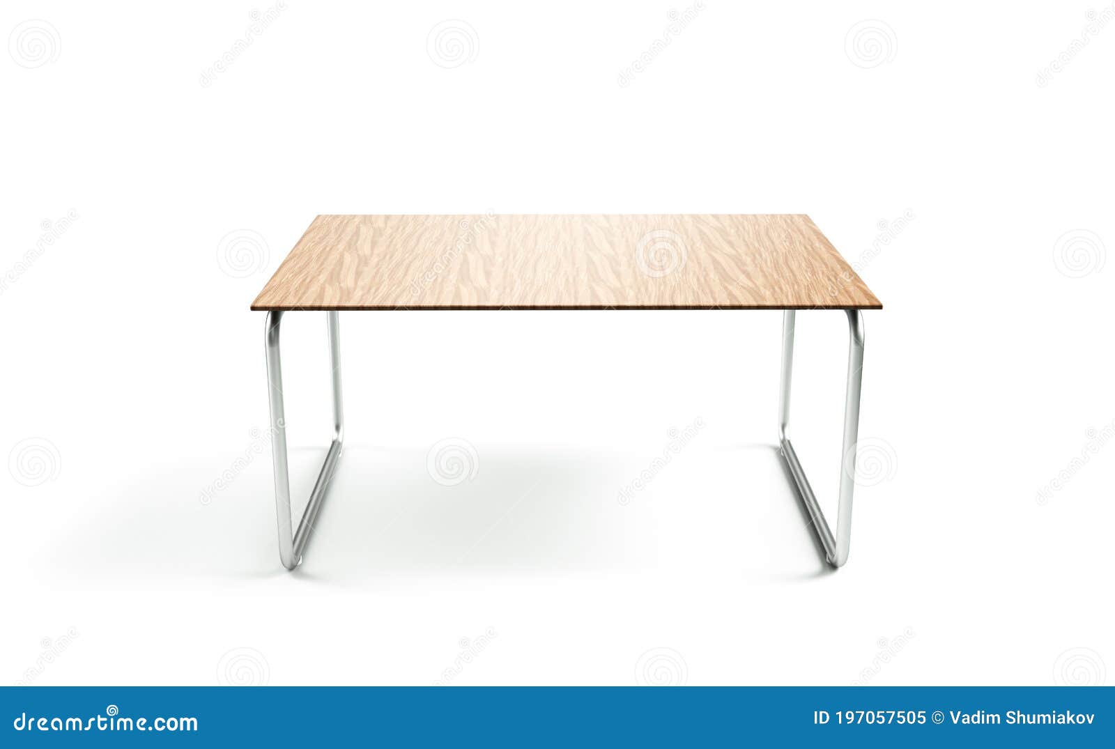 3d render of wooden tables stock illustration. Illustration of ...