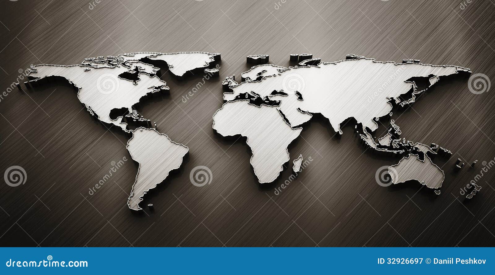 3d render world map stock illustration. Illustration of business - 32926697