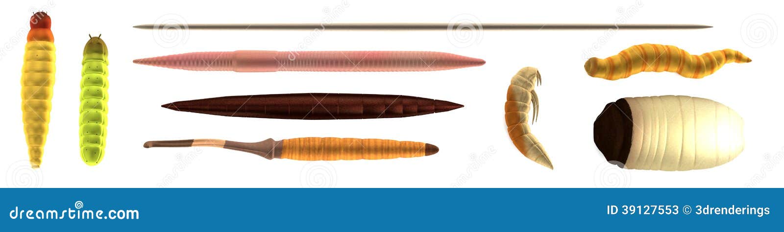 3D Render Of Wax Worms In Petri Dish Stock Photography | CartoonDealer ...