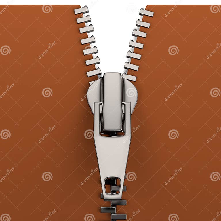 3d render of zipper stock illustration. Illustration of realistic ...