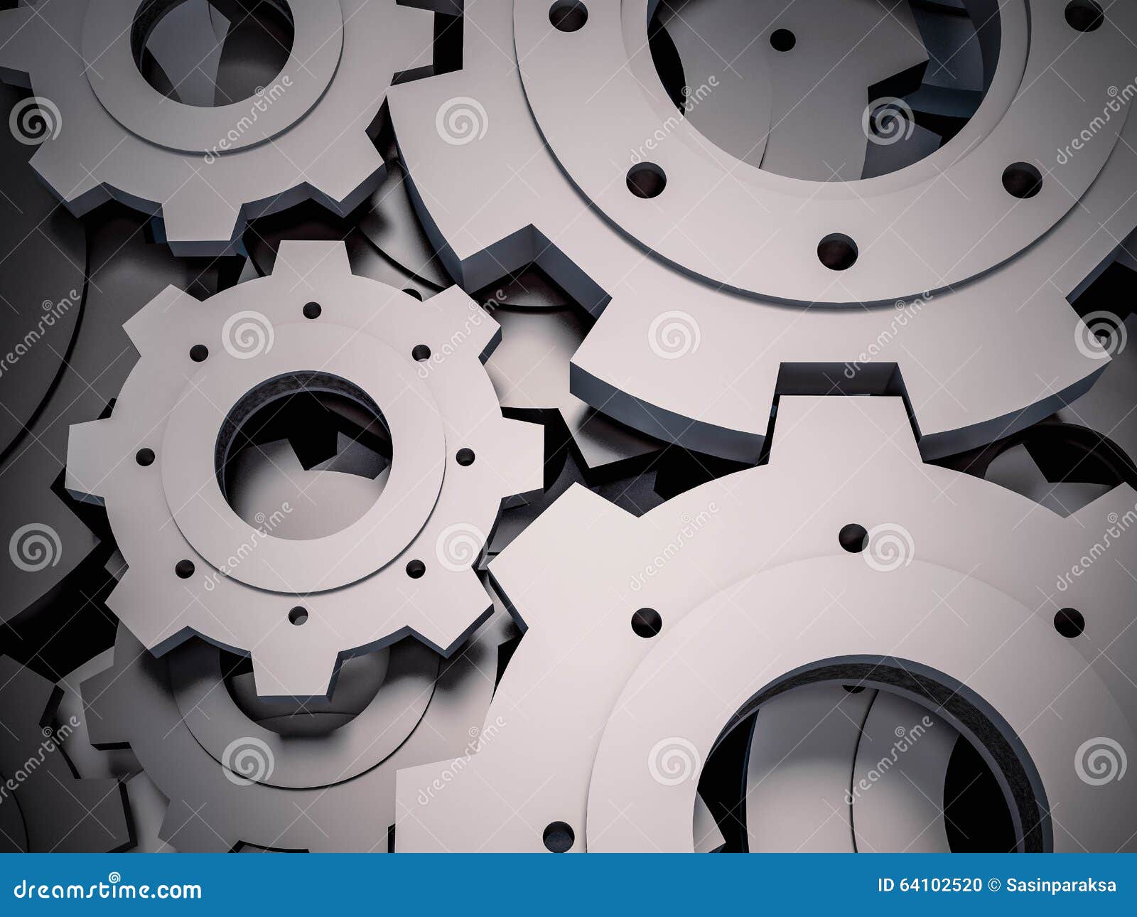 3d rendered, Abstract Cogs stock illustration. Illustration of ...