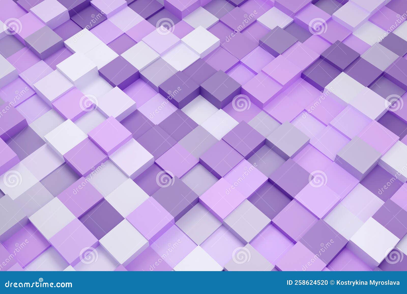 3d Rendered Abstract Purple Background with Square Shape Stock ...