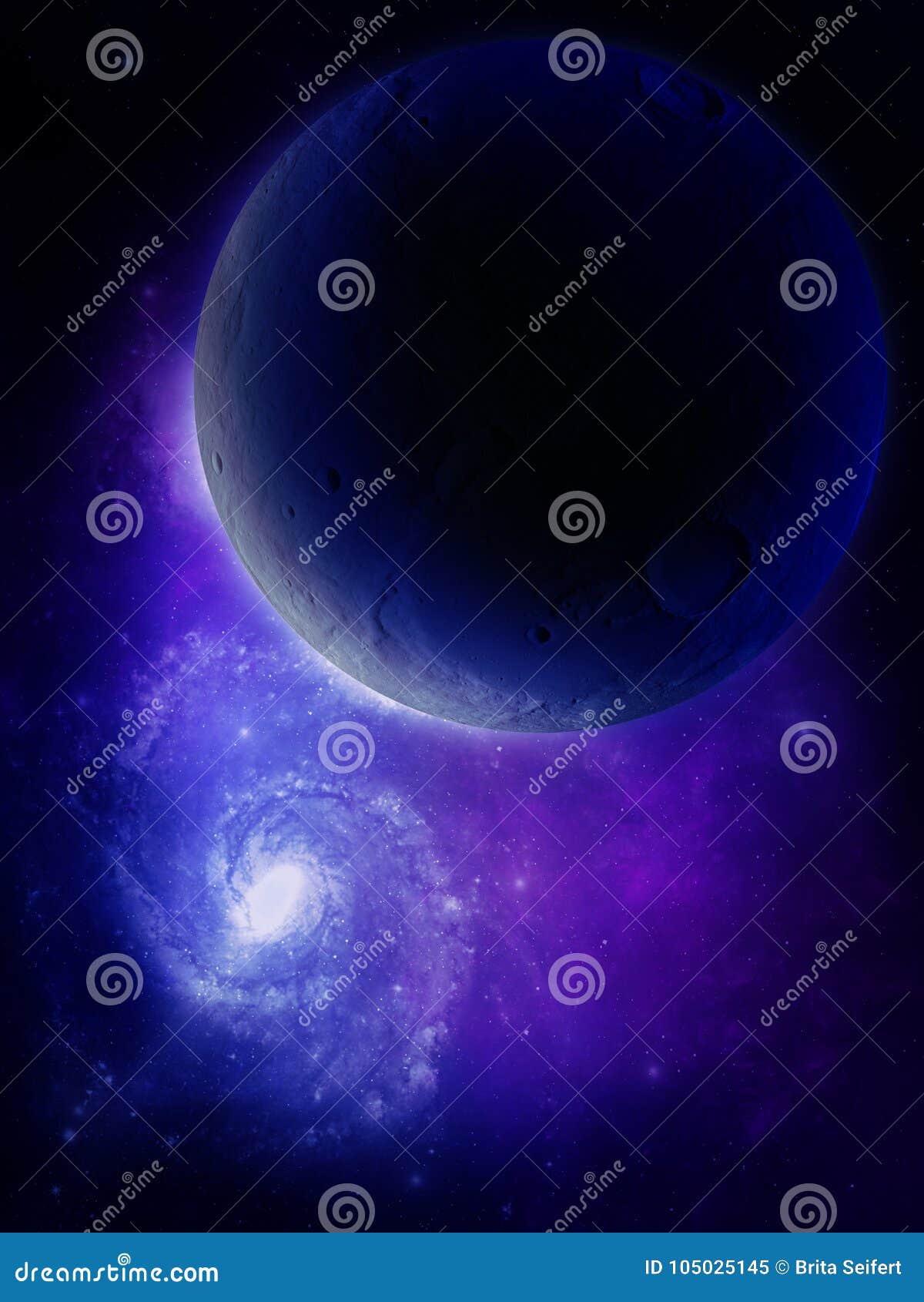 3d Rendered Alien Planet in the Deep Space Stock Illustration ...