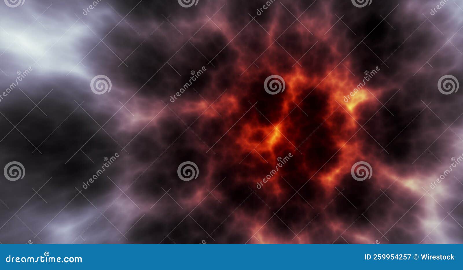 3D Rendered Animation of Fiery Cloud Space Stock Video - Video of glow ...