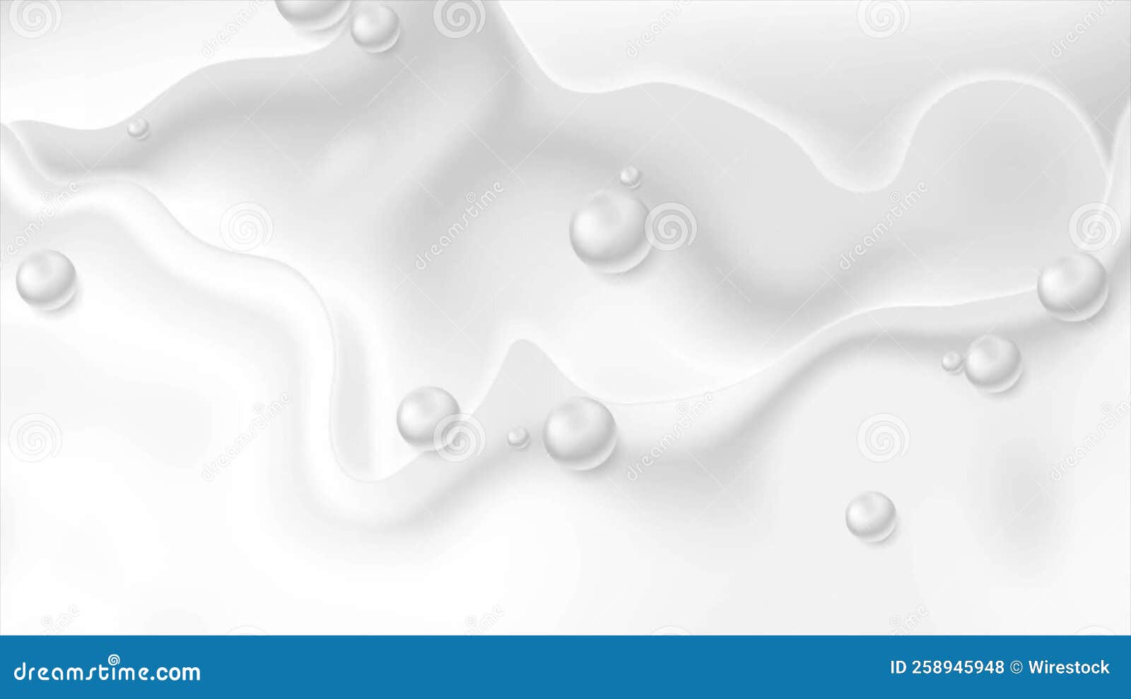 3D Rendered Background of Fluid White Texture Flowing Stock Footage ...
