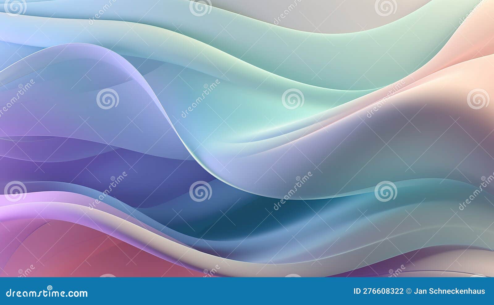 3d Rendered Background, Smooth Flowing Transparent Silky Material ...