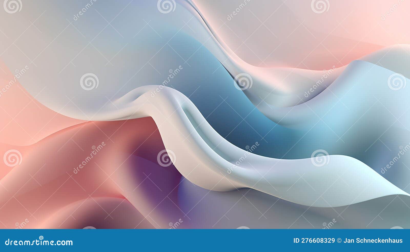 3d Rendered Background, Smooth Flowing Transparent Silky Material ...
