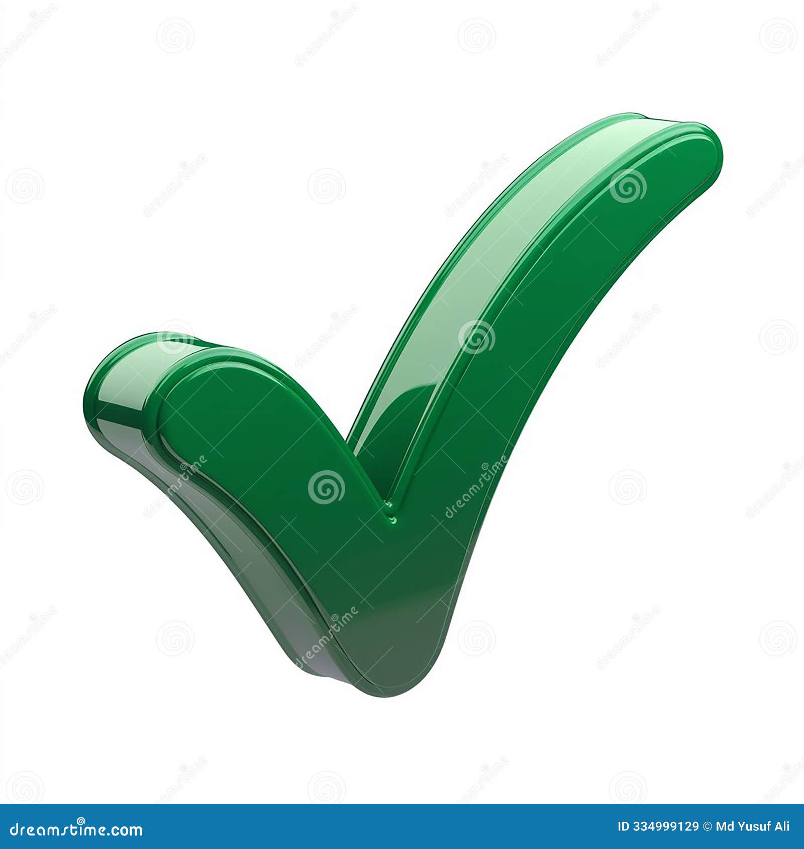 3D rendered checkmark icon stock illustration. Illustration of ...