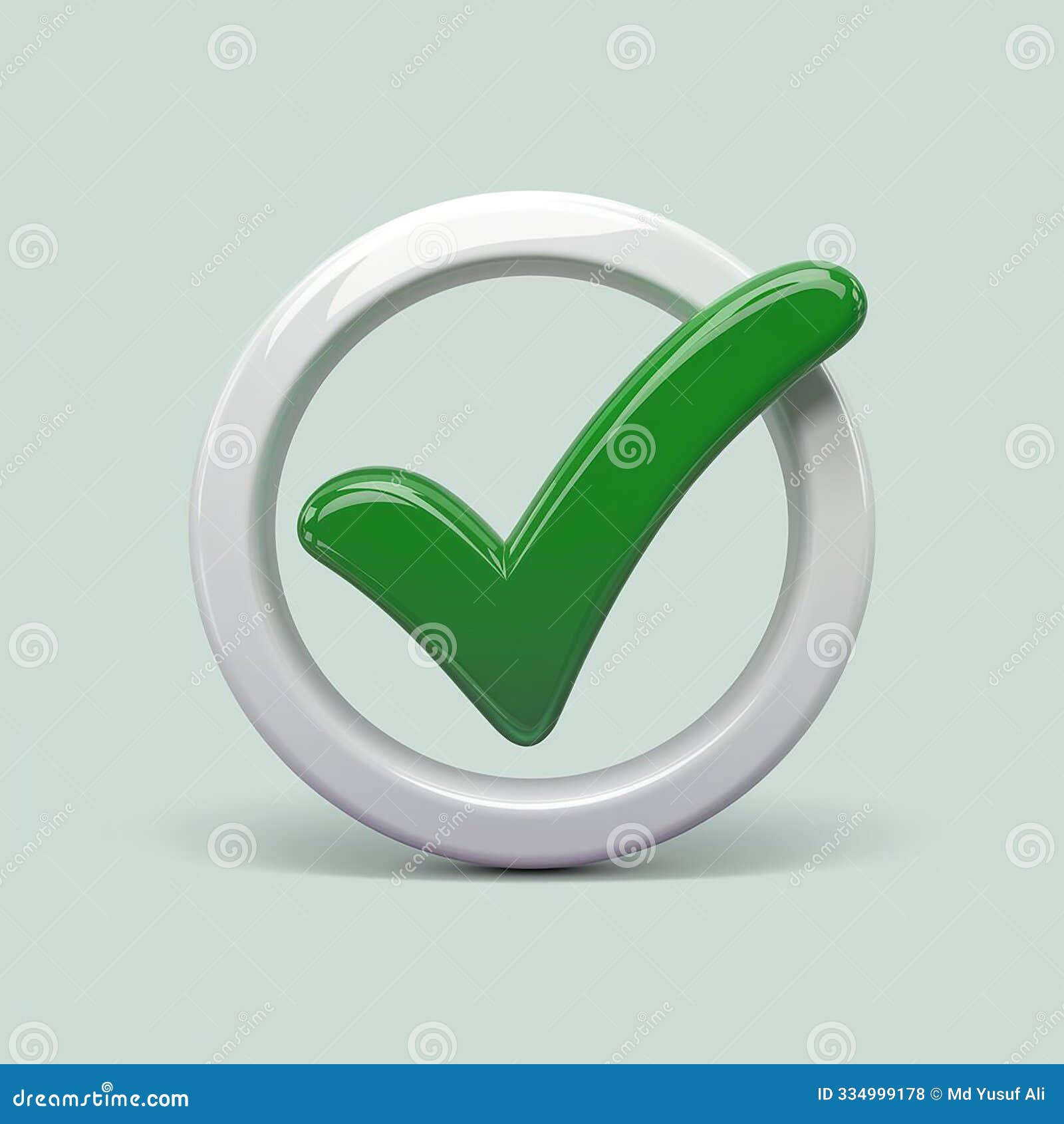 3D rendered checkmark icon stock illustration. Illustration of ...