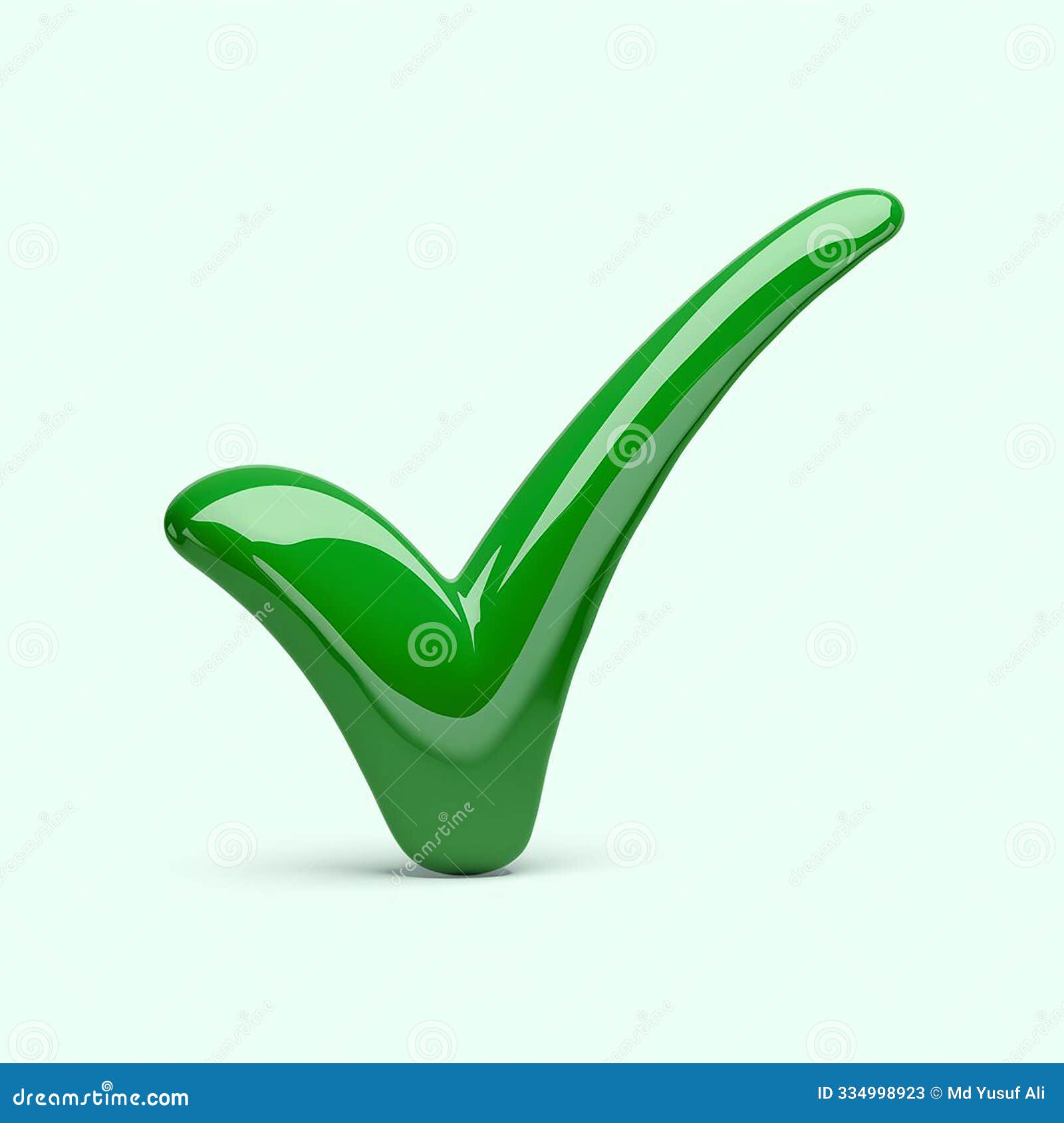 3D rendered checkmark icon stock illustration. Illustration of ...
