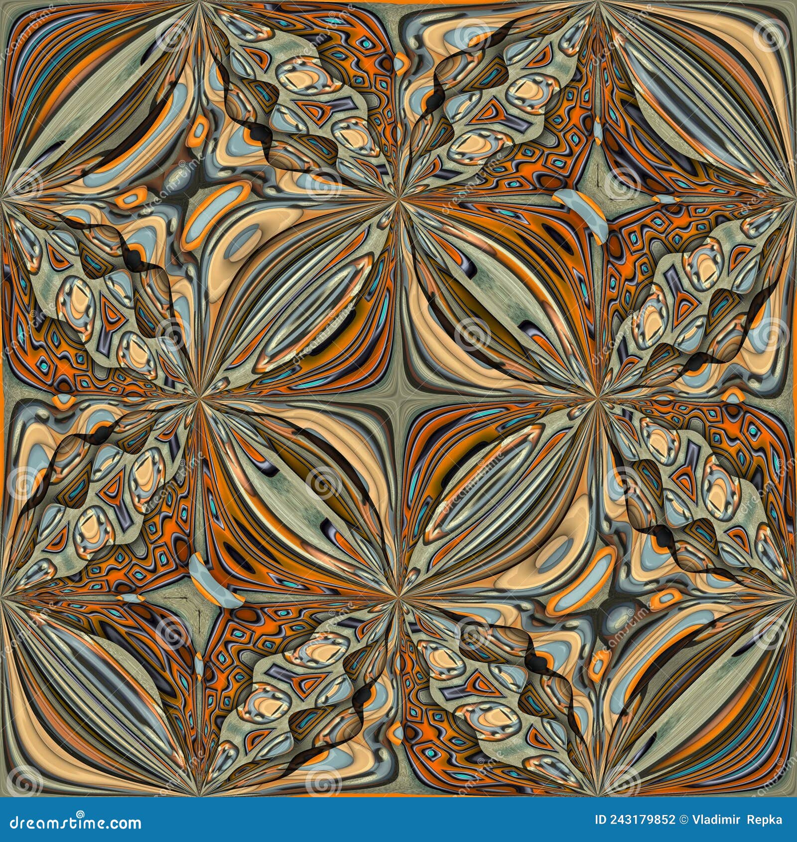 3D Render Combo Pattern Tile Stock Illustration - Illustration of ...