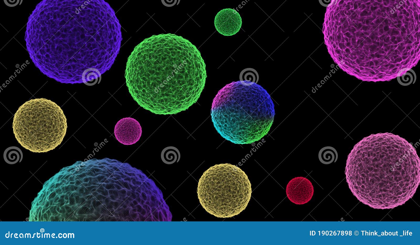 3D Rendered Colorful Sphere Abstract Background | Colorful Bubbles ...