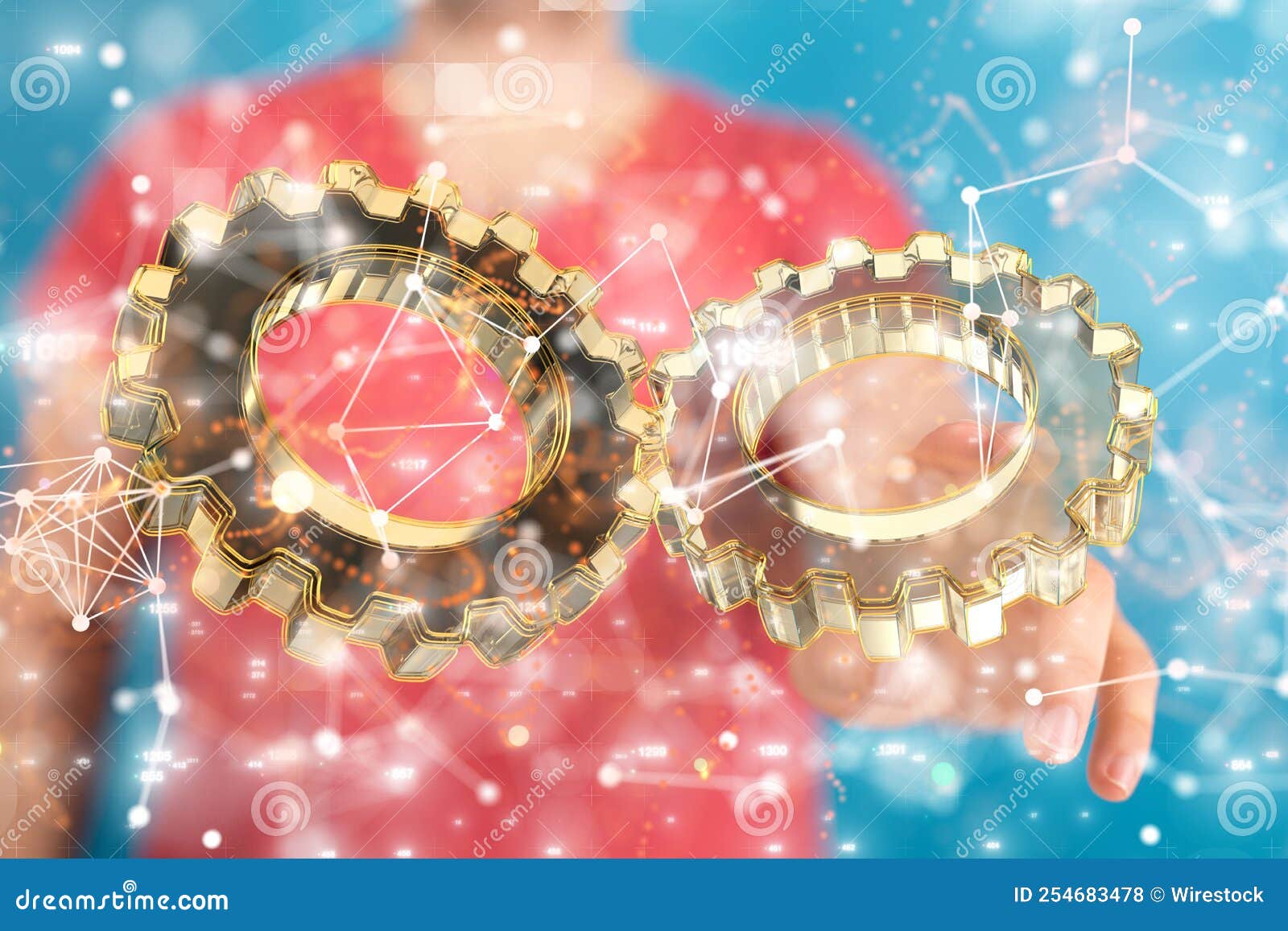 3D Rendered Computer Icon Hovering in Man S Hand Stock Photo - Image of ...