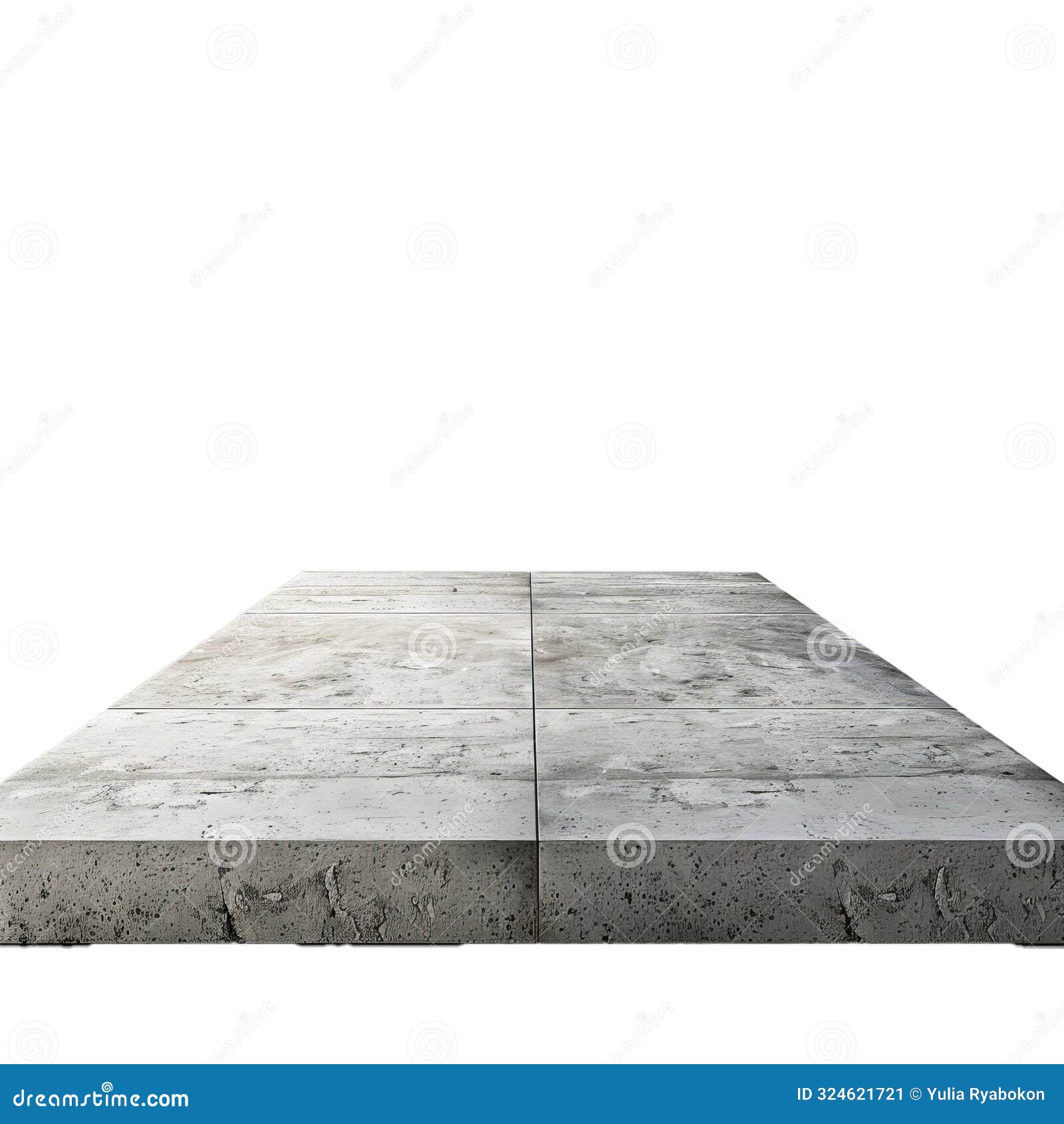 3d Rendered Concrete Slab on Transparent Background Stock Image - Image ...