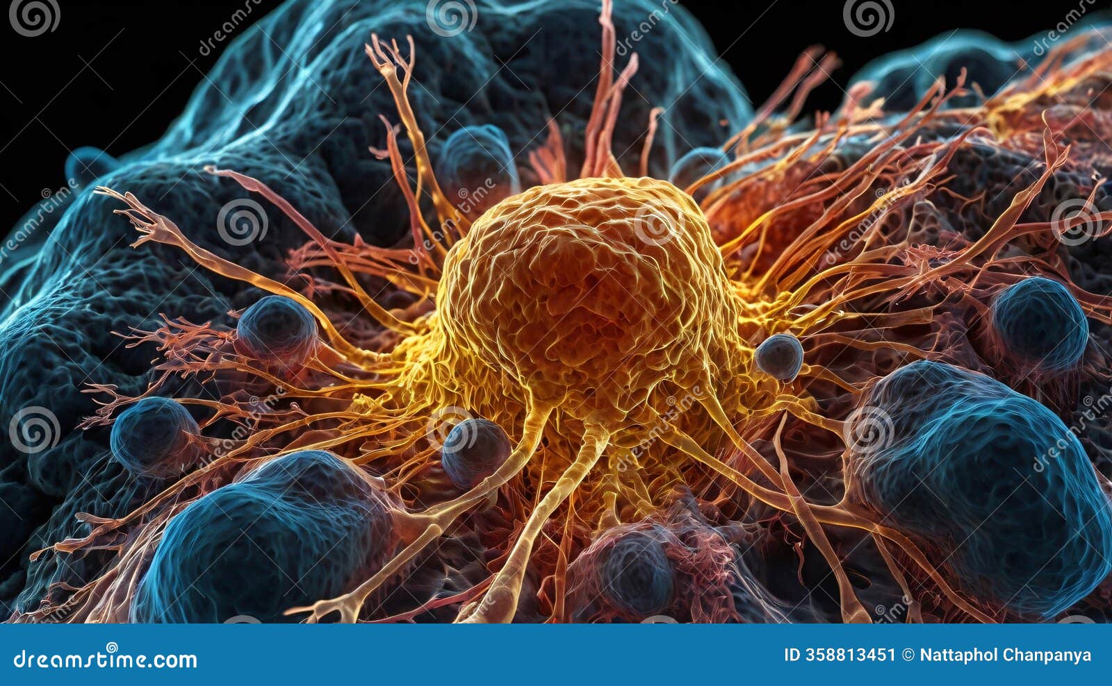 3D-Rendered Confocal Microscopy Image of ER-Golgi Interactions Showing ... 3D-Rendered Confocal Microscopy Image of ER-Golgi Interactions Showing ...