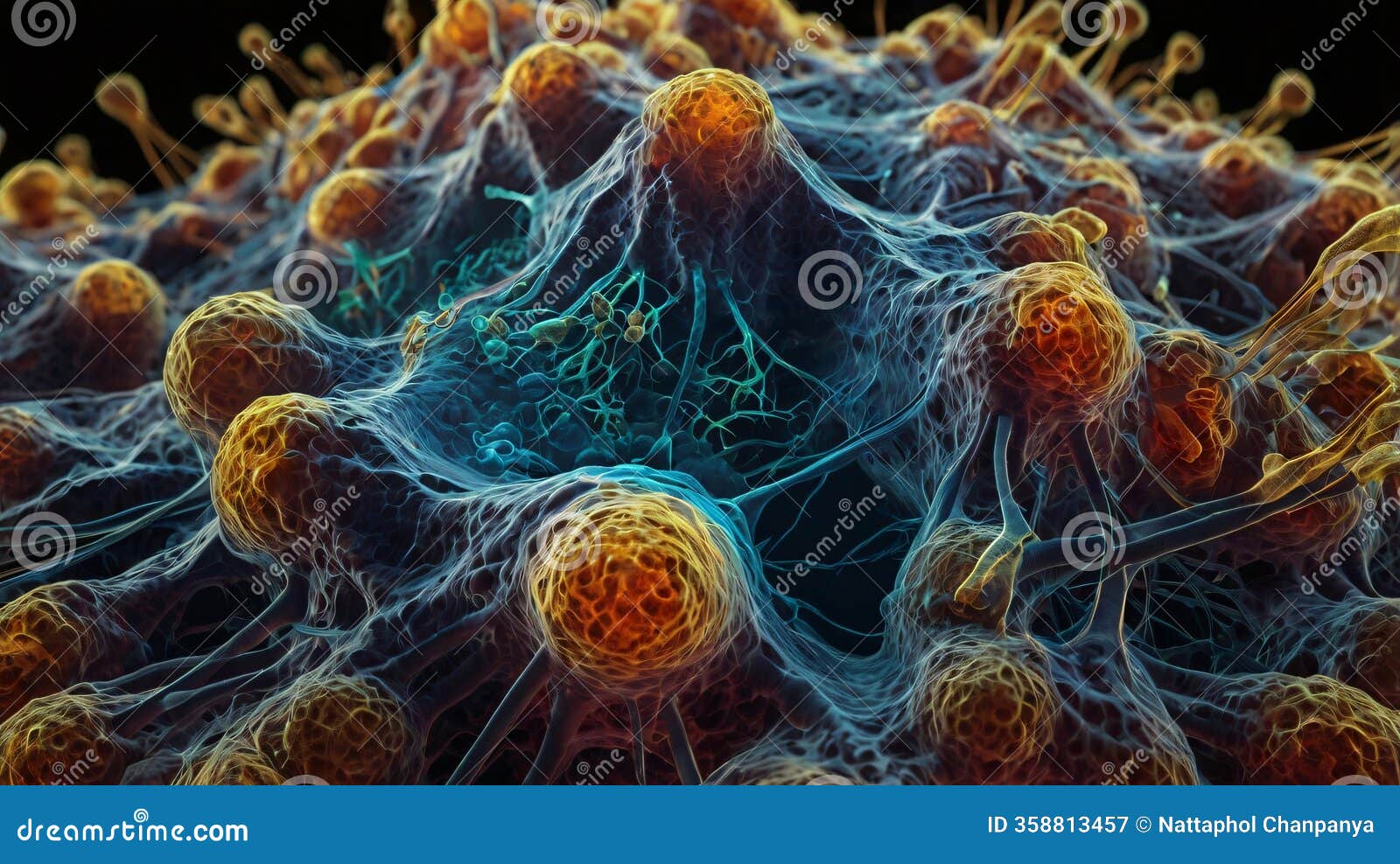 3D-Rendered Confocal Microscopy Image Of ER-Golgi Interactions Showing ... 3D-Rendered Confocal Microscopy Image Of ER-Golgi Interactions Showing ...