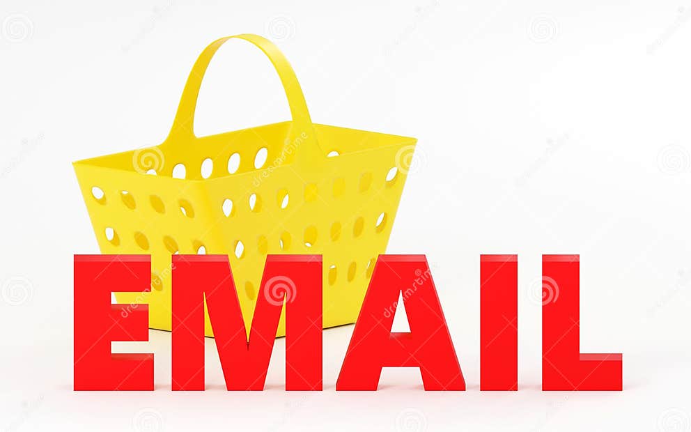 3d Rendered Email Red Sign Pattern Floor Minimal Concept 3D Render ...