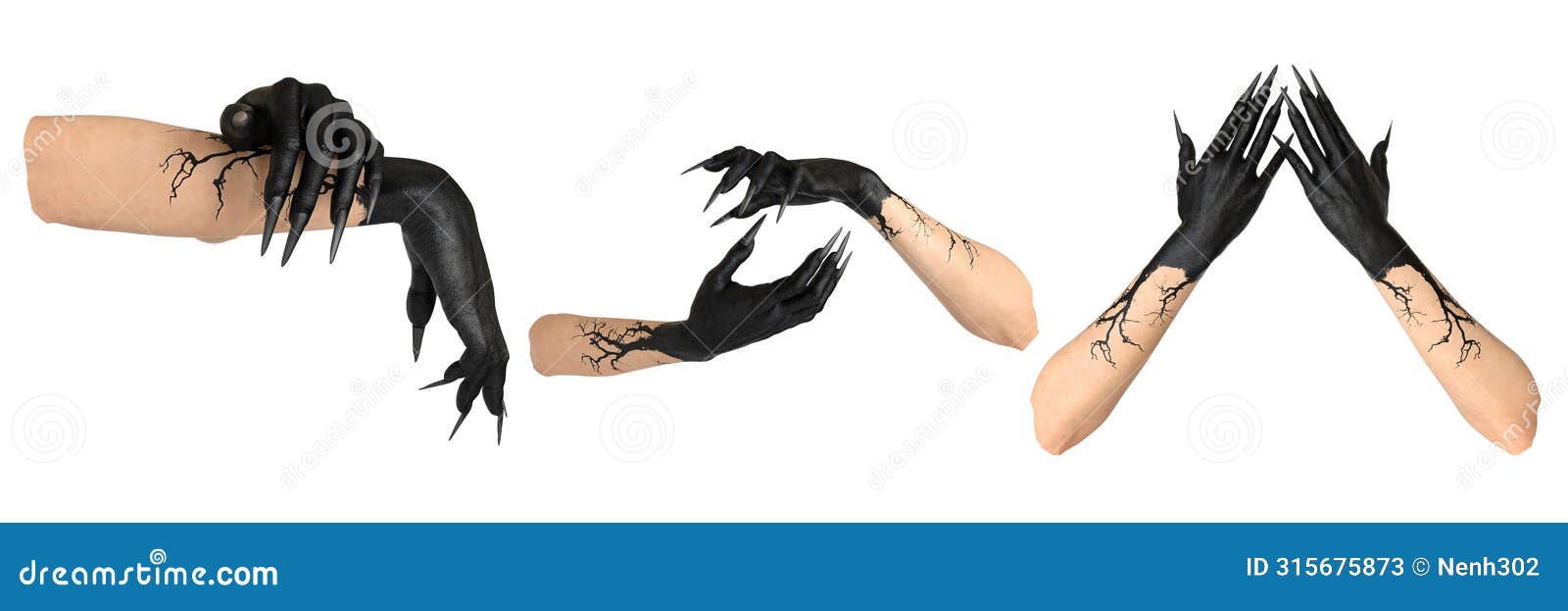 3D Rendered Fantasy Wood Formations Isolated On A White Background ...