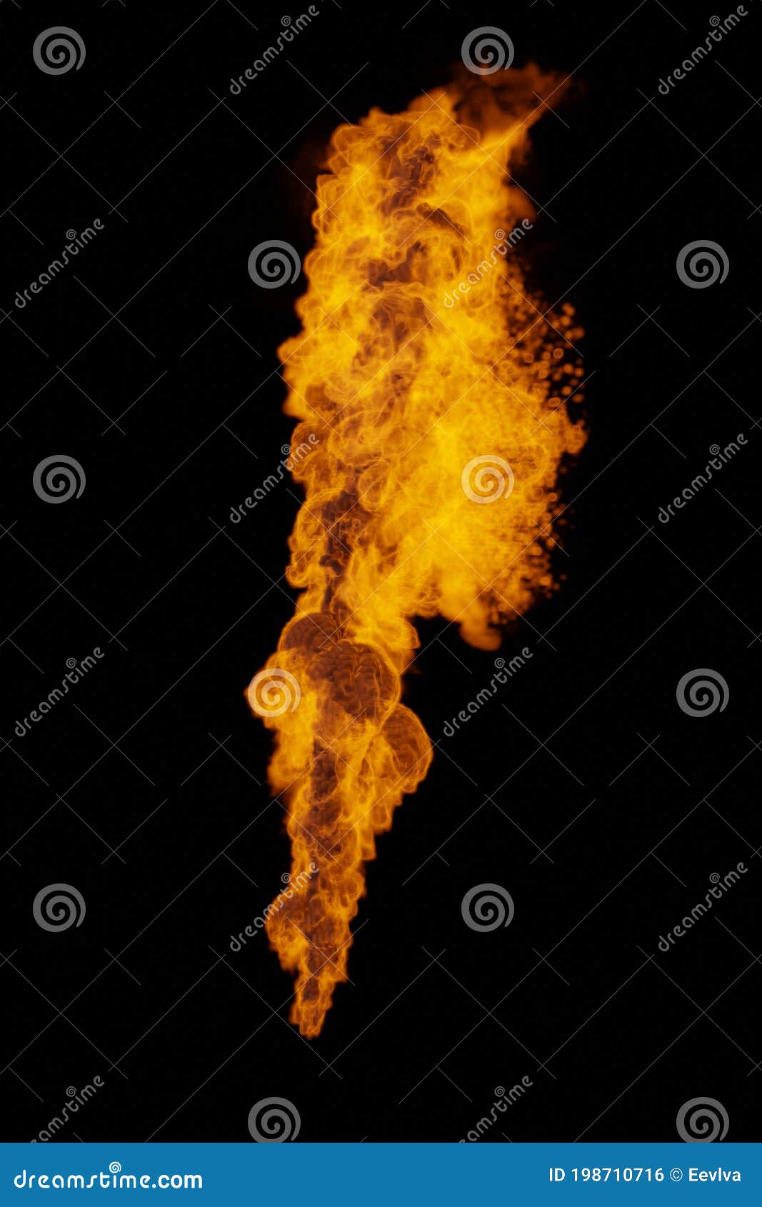 3D rendered flame. stock illustration. Illustration of flare - 198710716