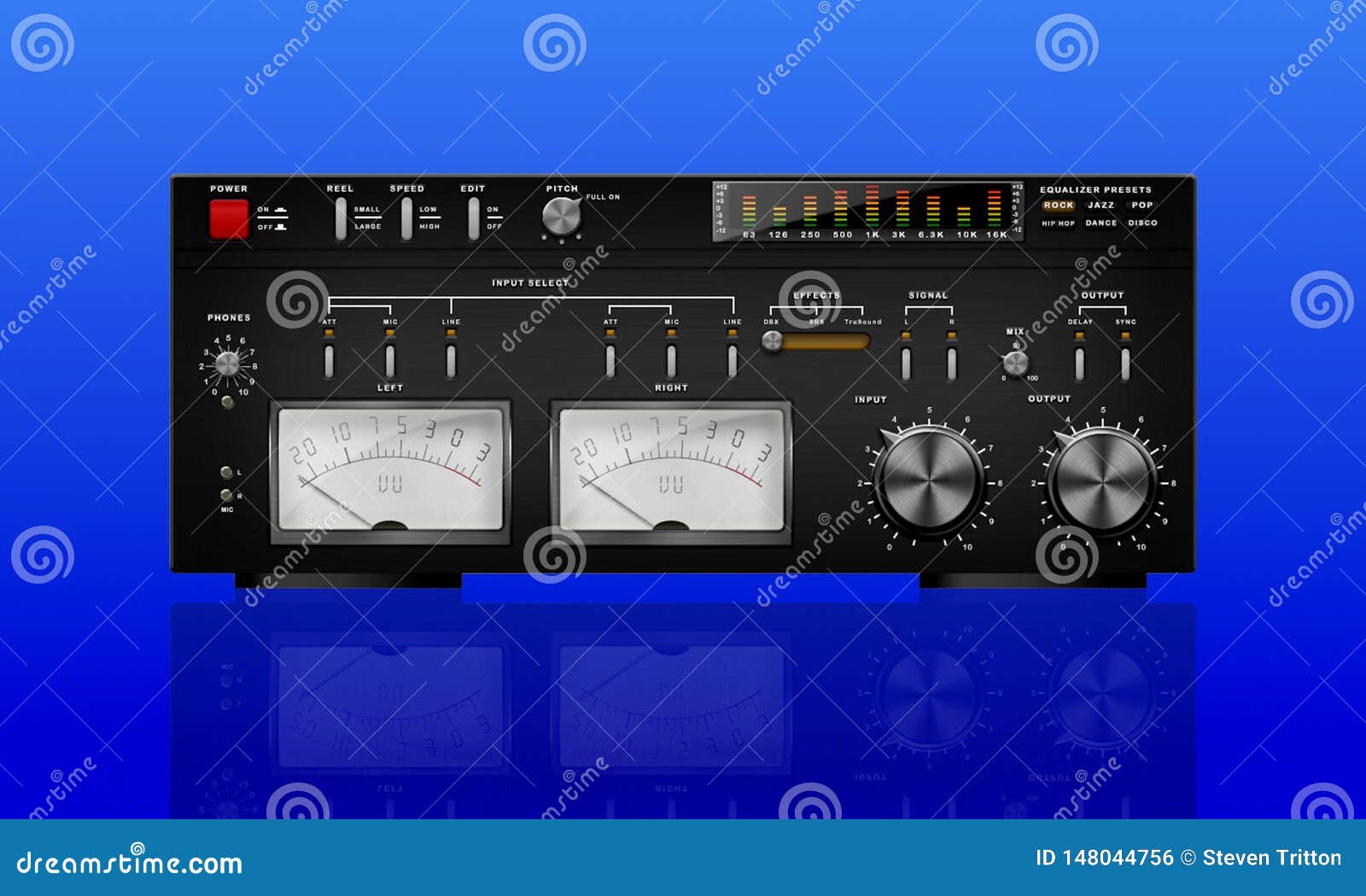 3D Rendered Generic Amplifier Design Stock Illustration - Illustration ...