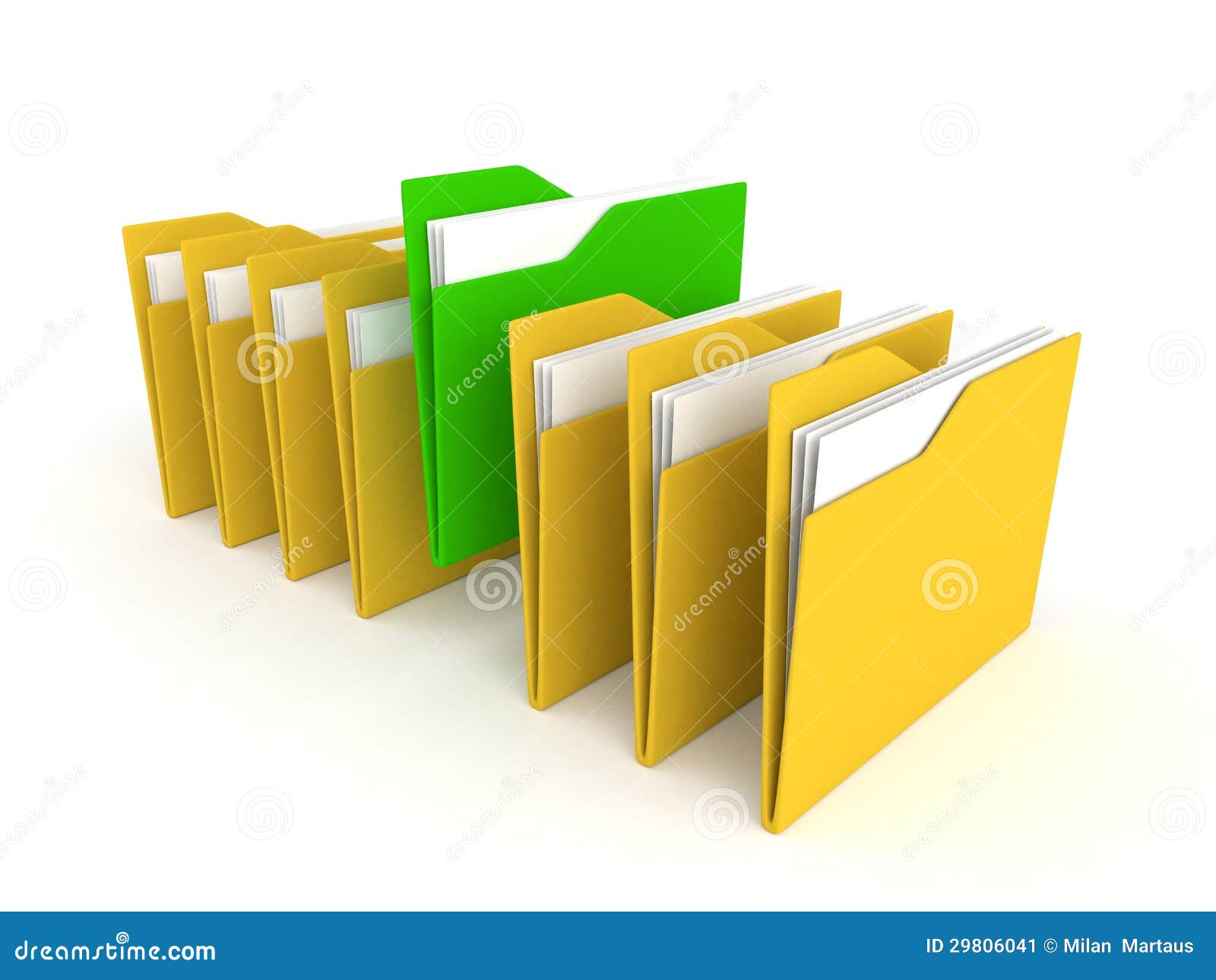 Green FTP Folder Icon Isolated On Blue Background. Software Update ...