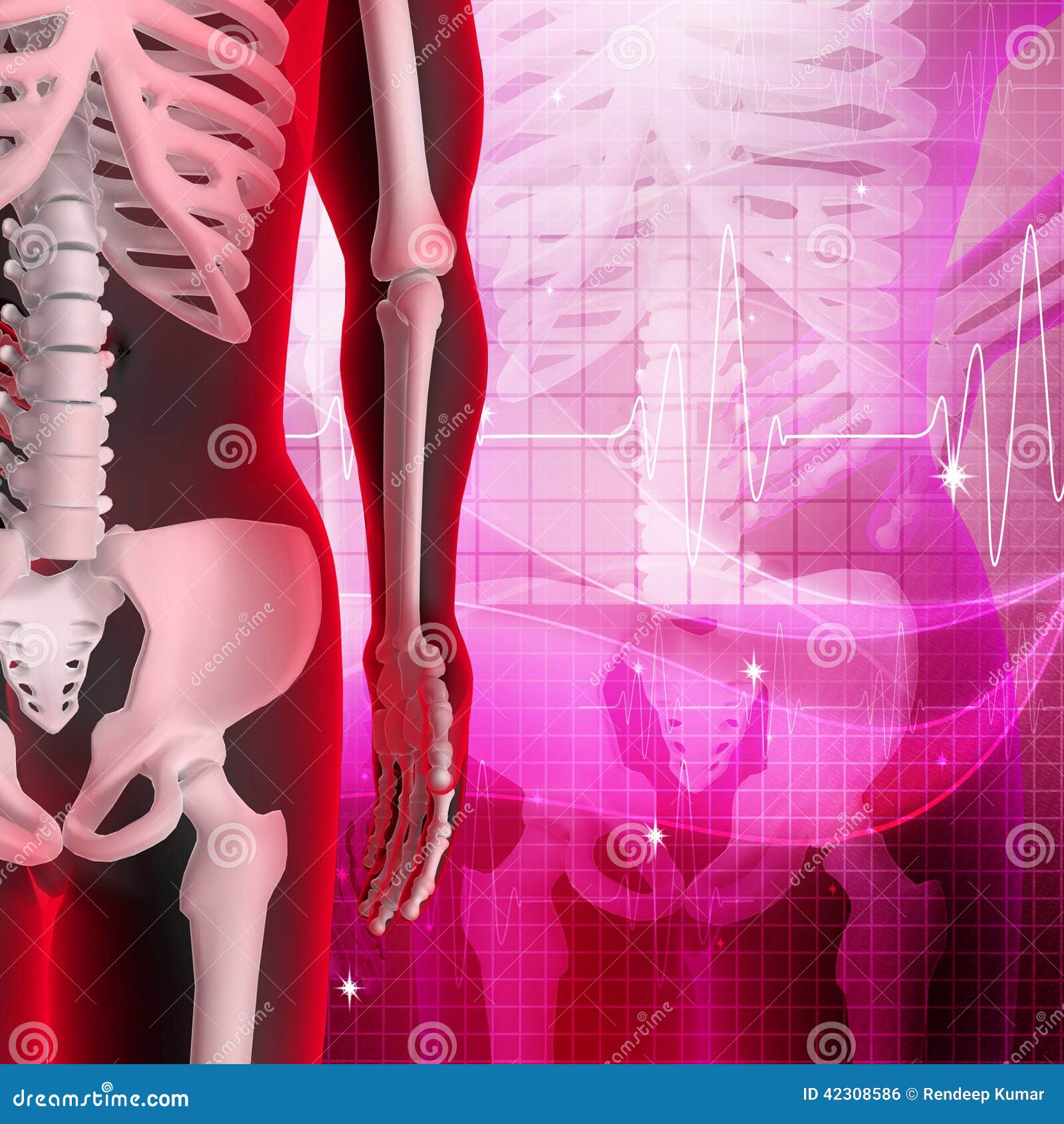 3d Rendered Illustration - Backache Stock Illustration - Illustration ...