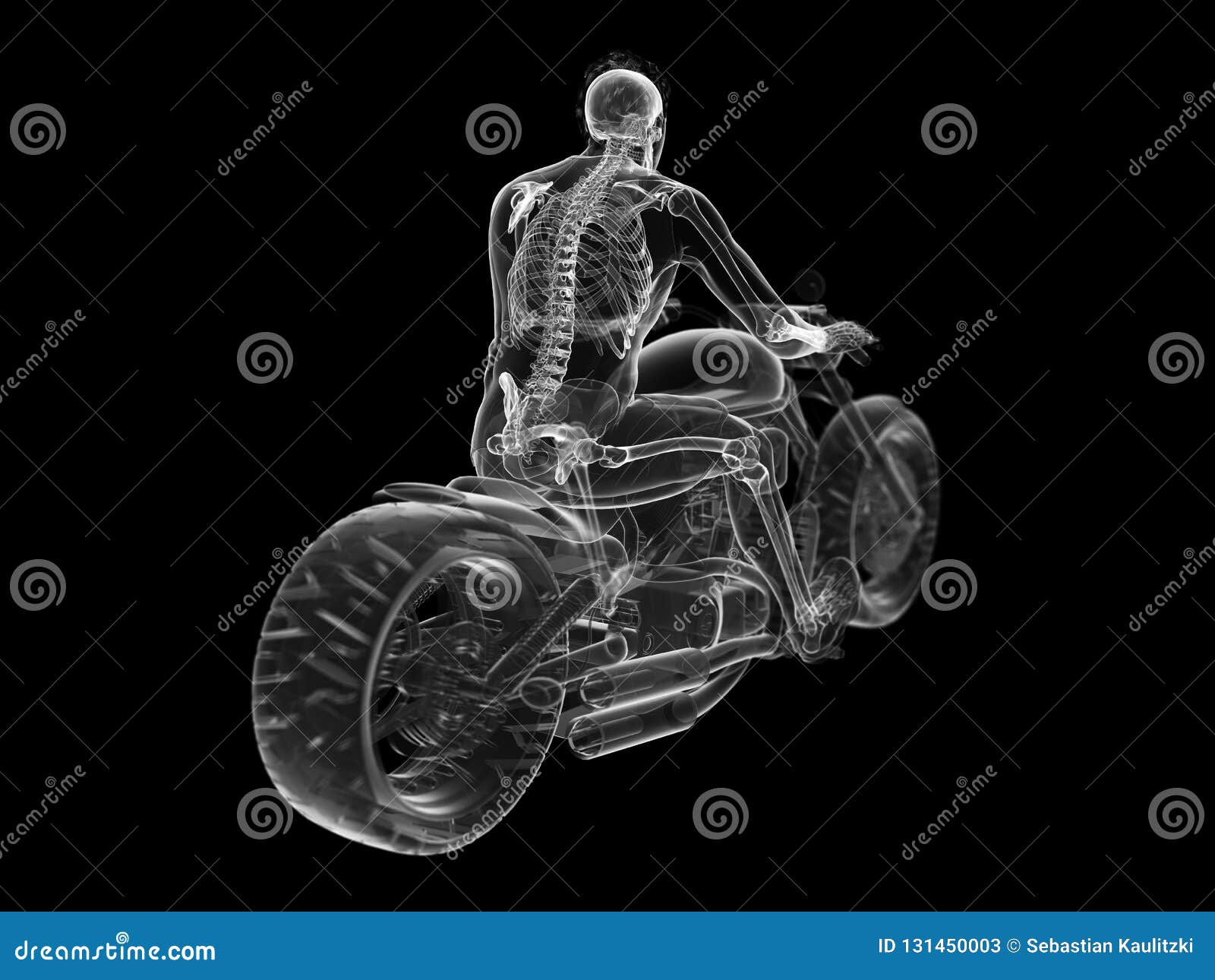 Skeleton Chopper 1 Stock Image | CartoonDealer.com #1970395