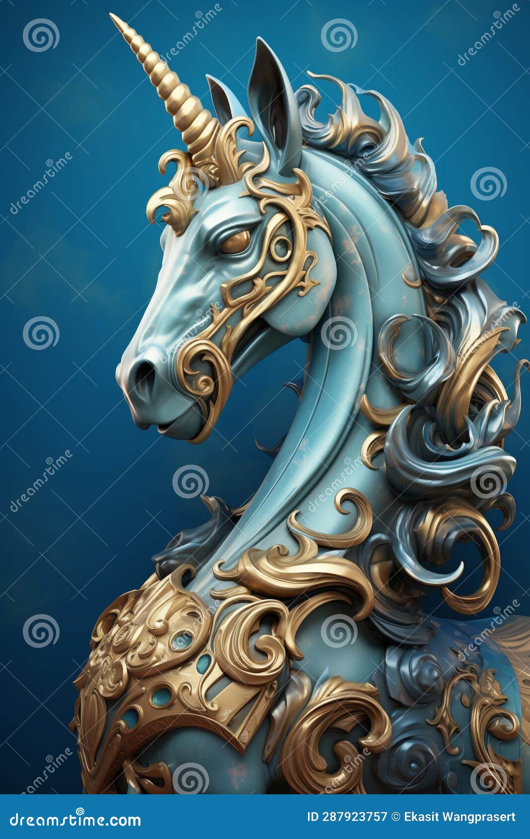 Unicore Sculpture Stock Illustrations – 2 Unicore Sculpture Stock ...