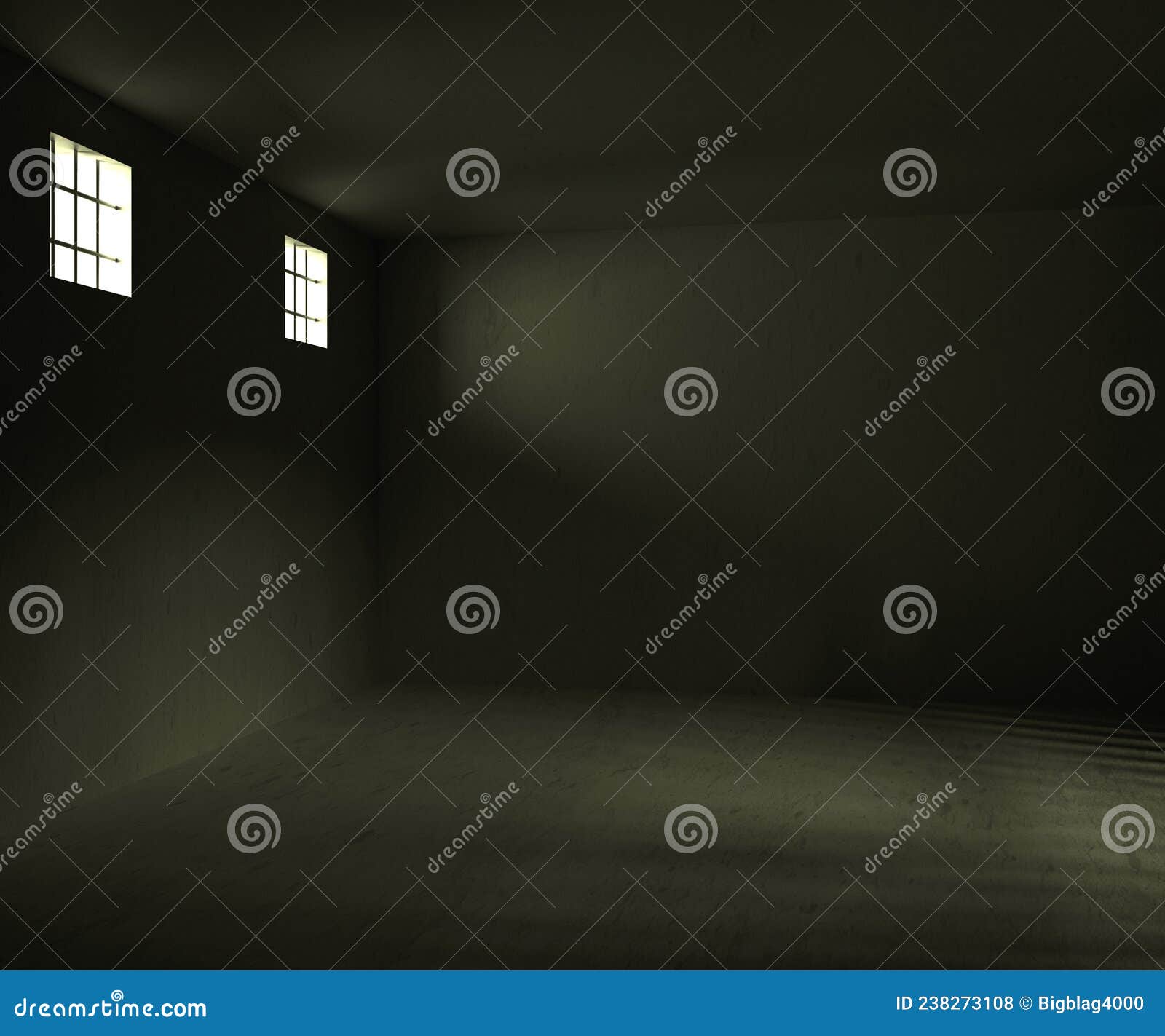 Empty Prison, Jail Or Detention Center Room With Bed, Toilet And Sink ...