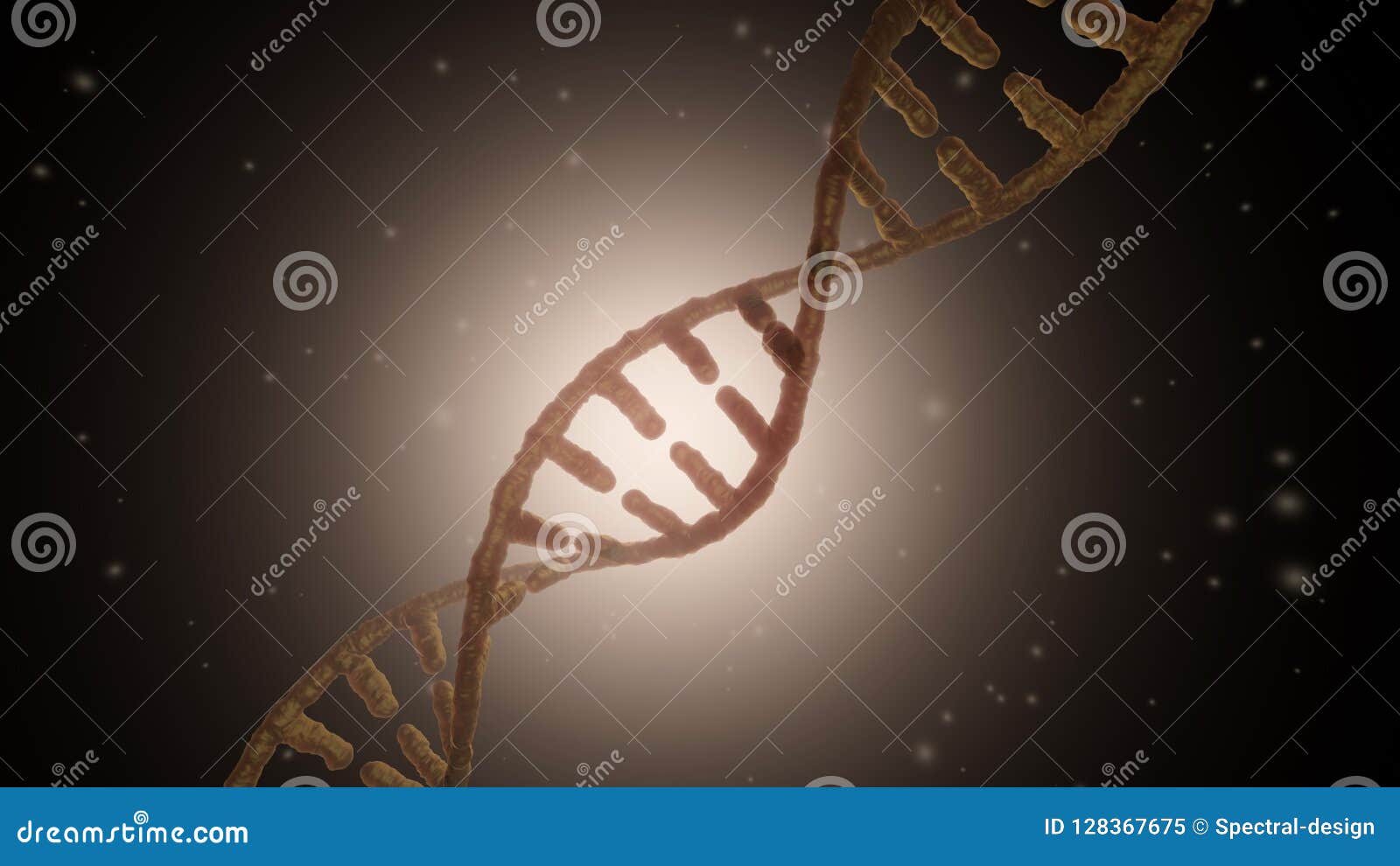 3D Rendered Illustration of a DNA Helix Stock Illustration ...
