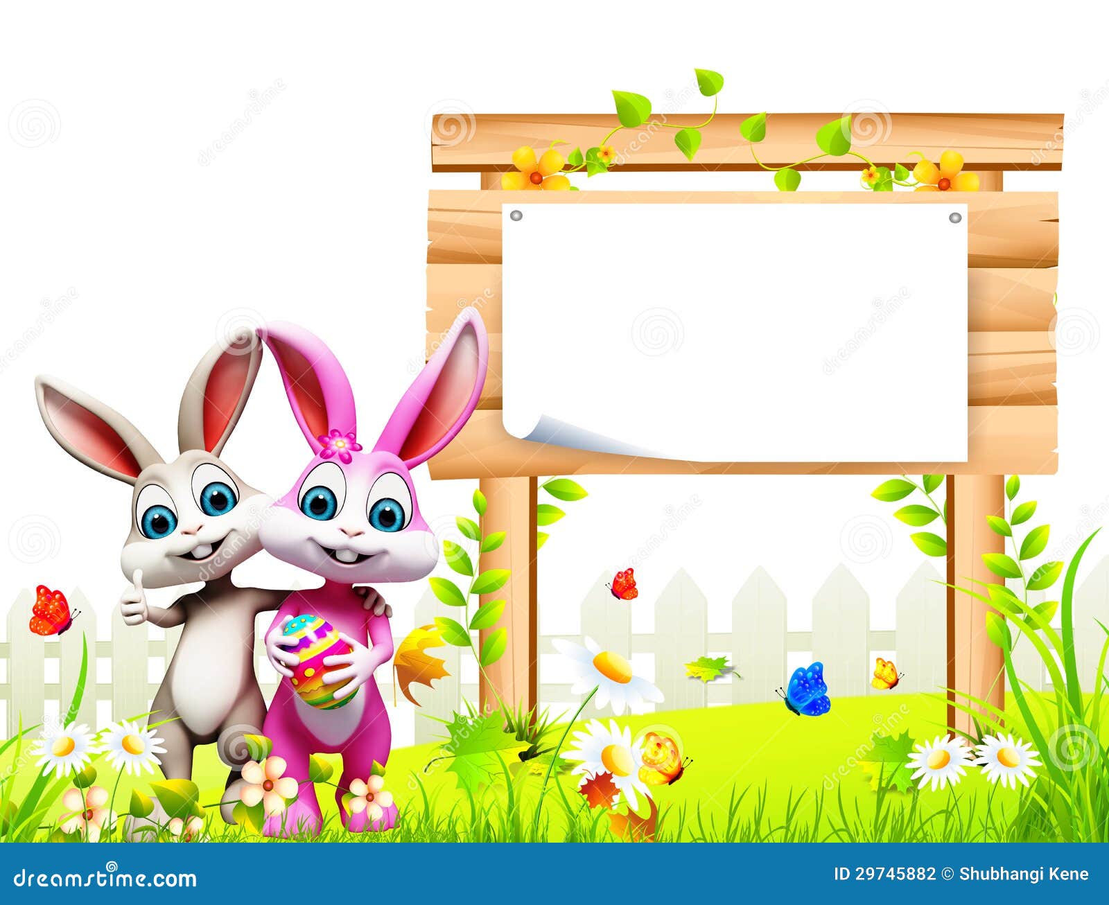 Easter Bunny Sign Egg Stock Illustrations – 13,477 Easter Bunny Sign ...