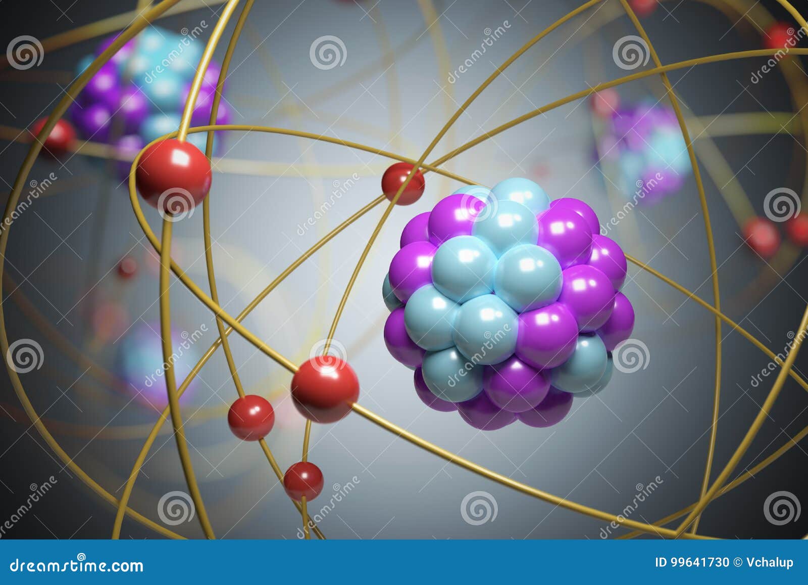 Illustration Of The Subatomic Particles Royalty-Free Stock Photography ...
