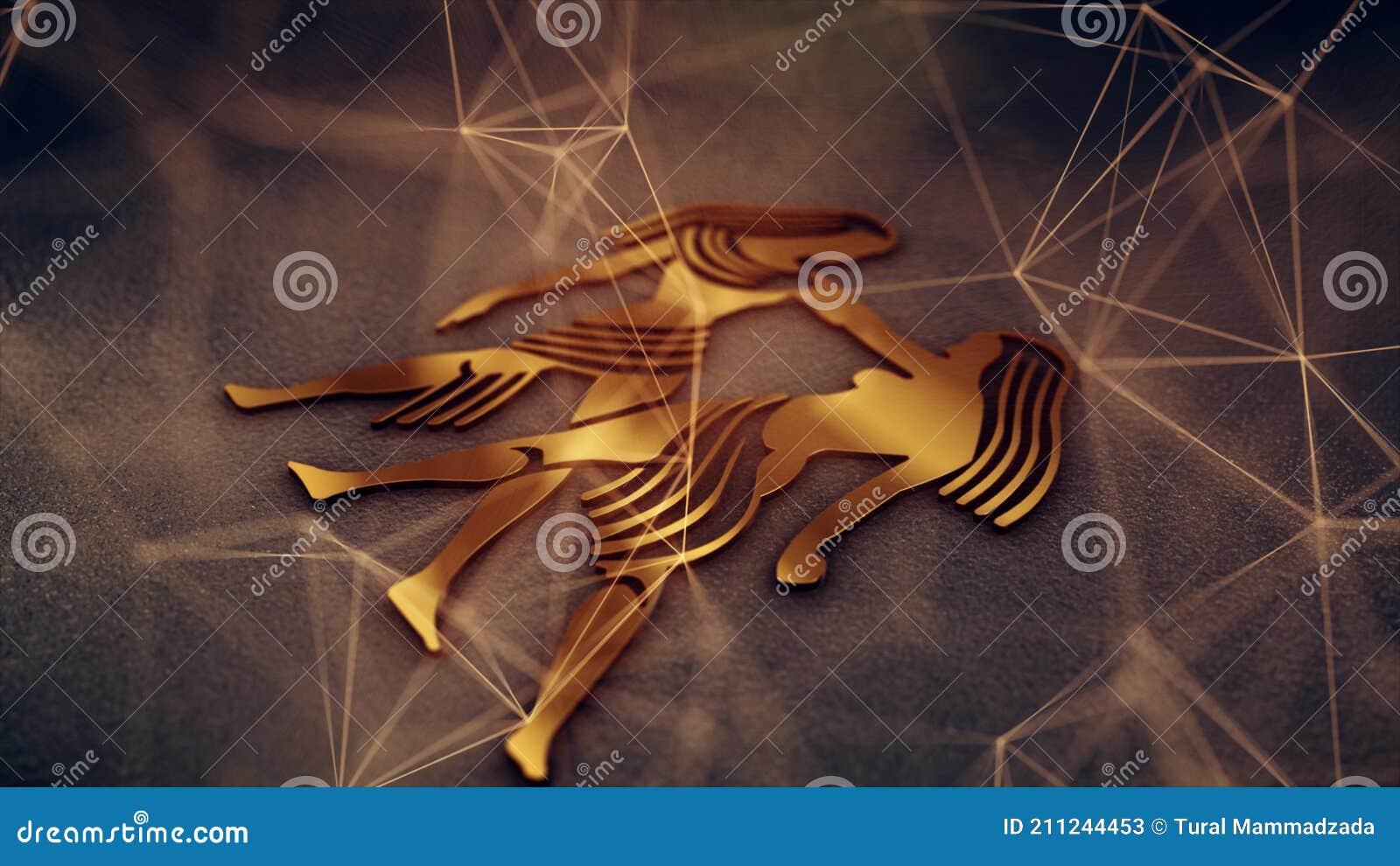 3d Rendered Illustration of Gemini Zodiac Sign Stock Illustration ...
