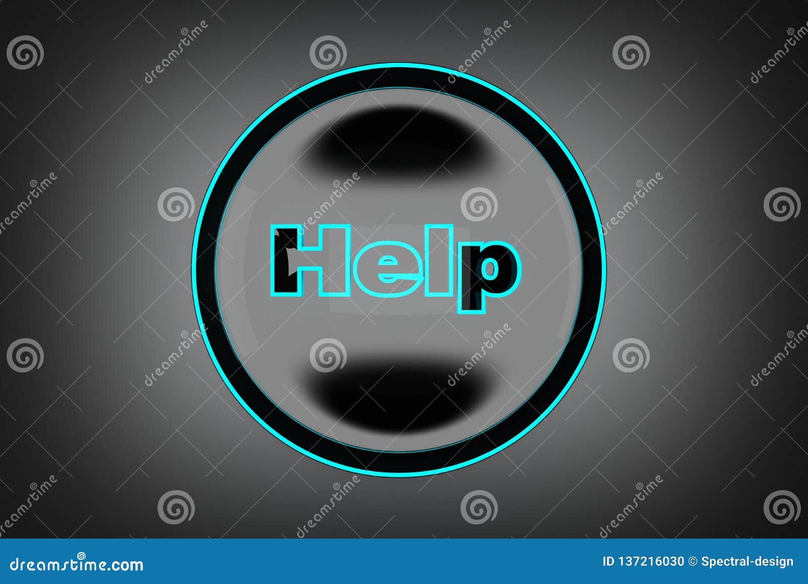 Help Button Illustration stock illustration. Illustration of emergency ...