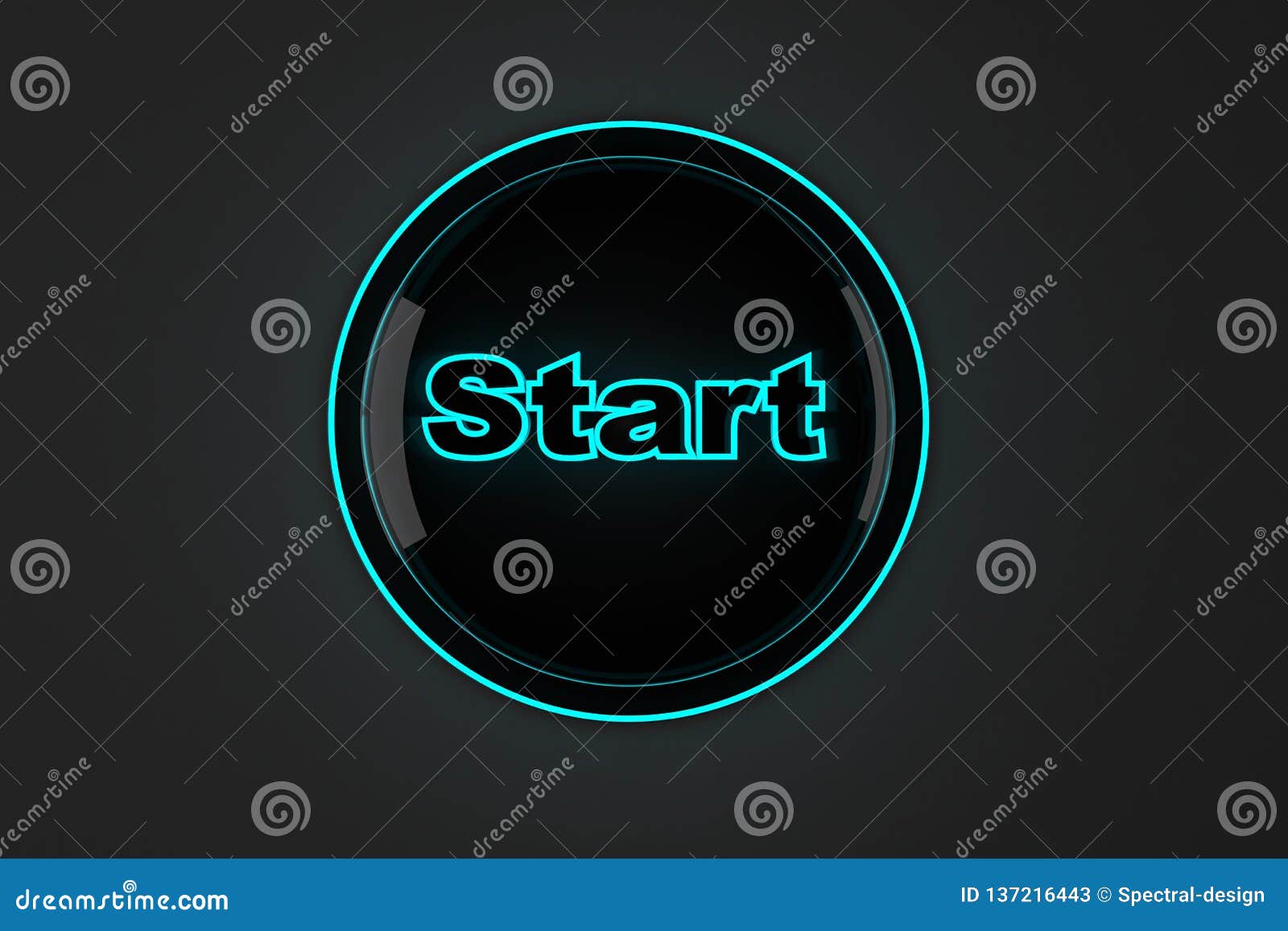 Start Button Illustration stock illustration. Illustration of power ...