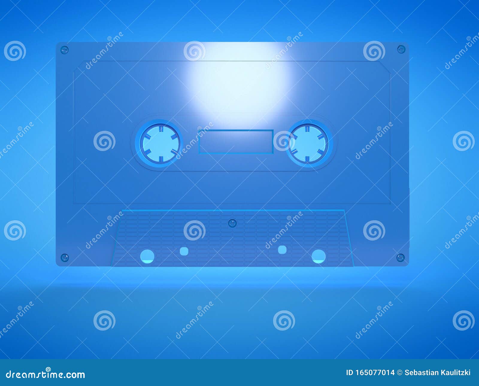 An old blue cassette stock illustration. Illustration of glossy - 165077014