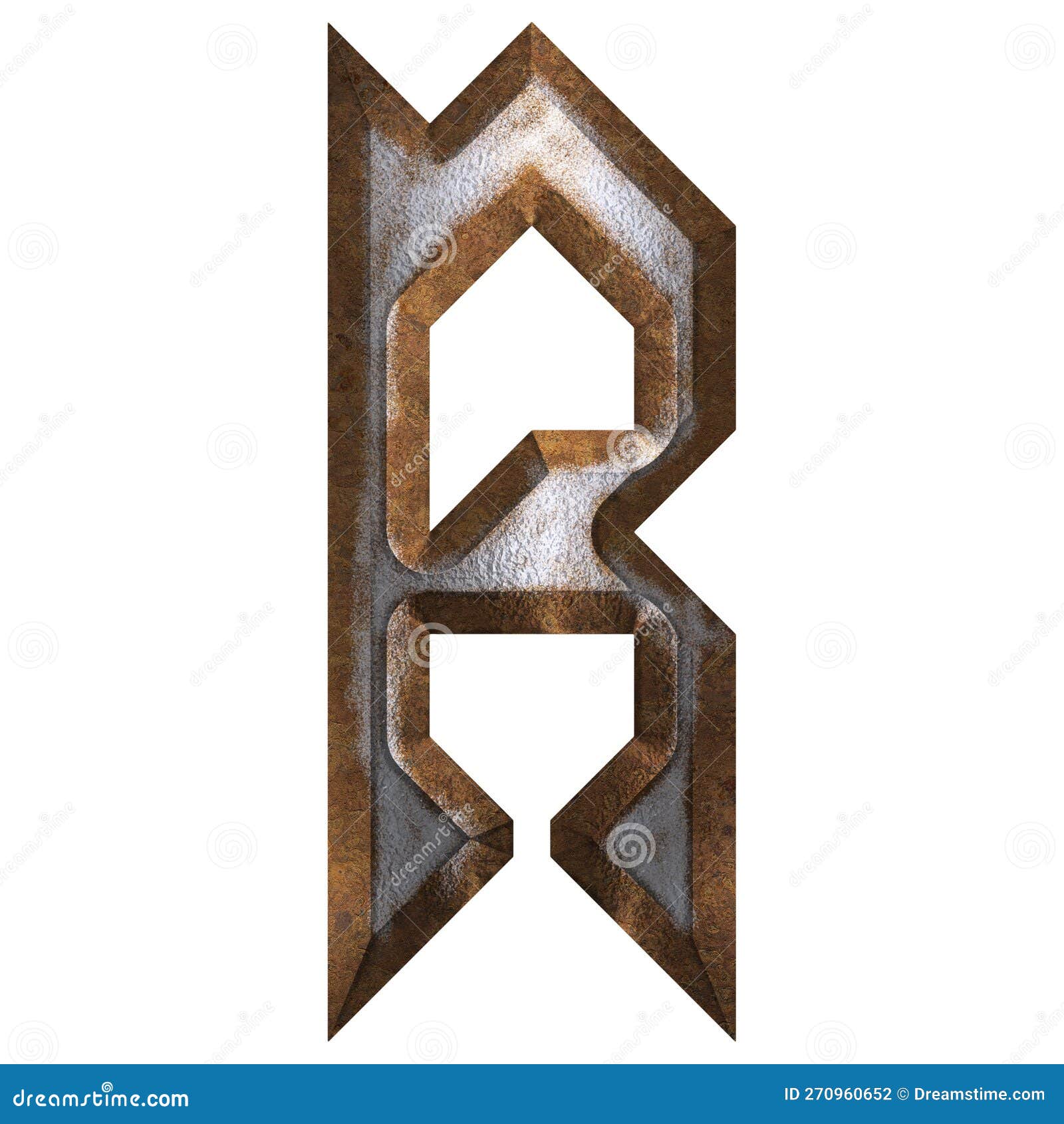 3D Rendered Illustration.Rusty Gothic Font.Vector Alphabet. Stock Photo ...