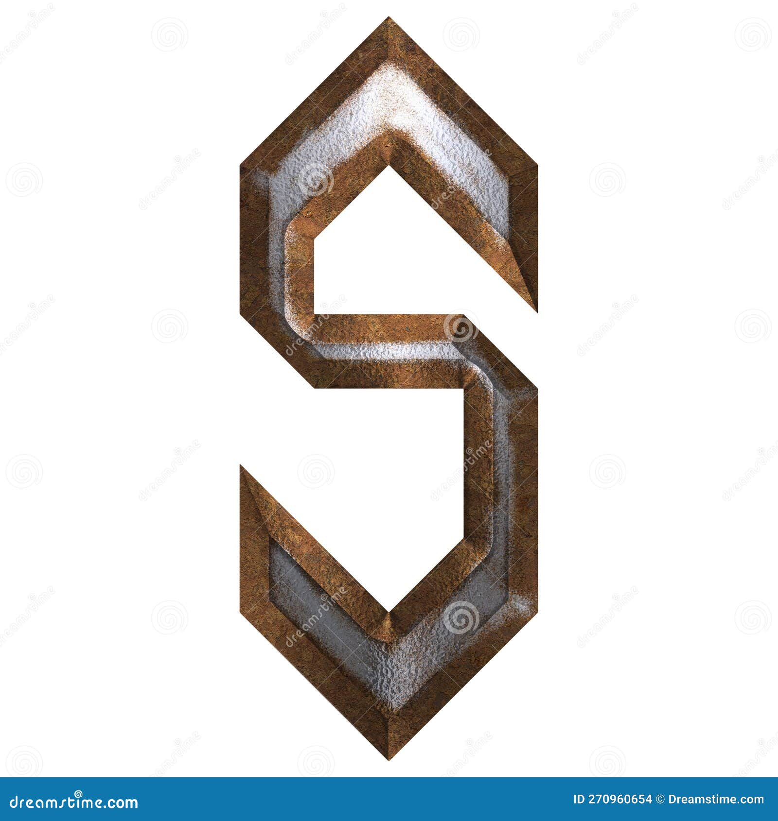3D Rendered Illustration.Rusty Gothic Font.Vector Alphabet. Stock Photo ...