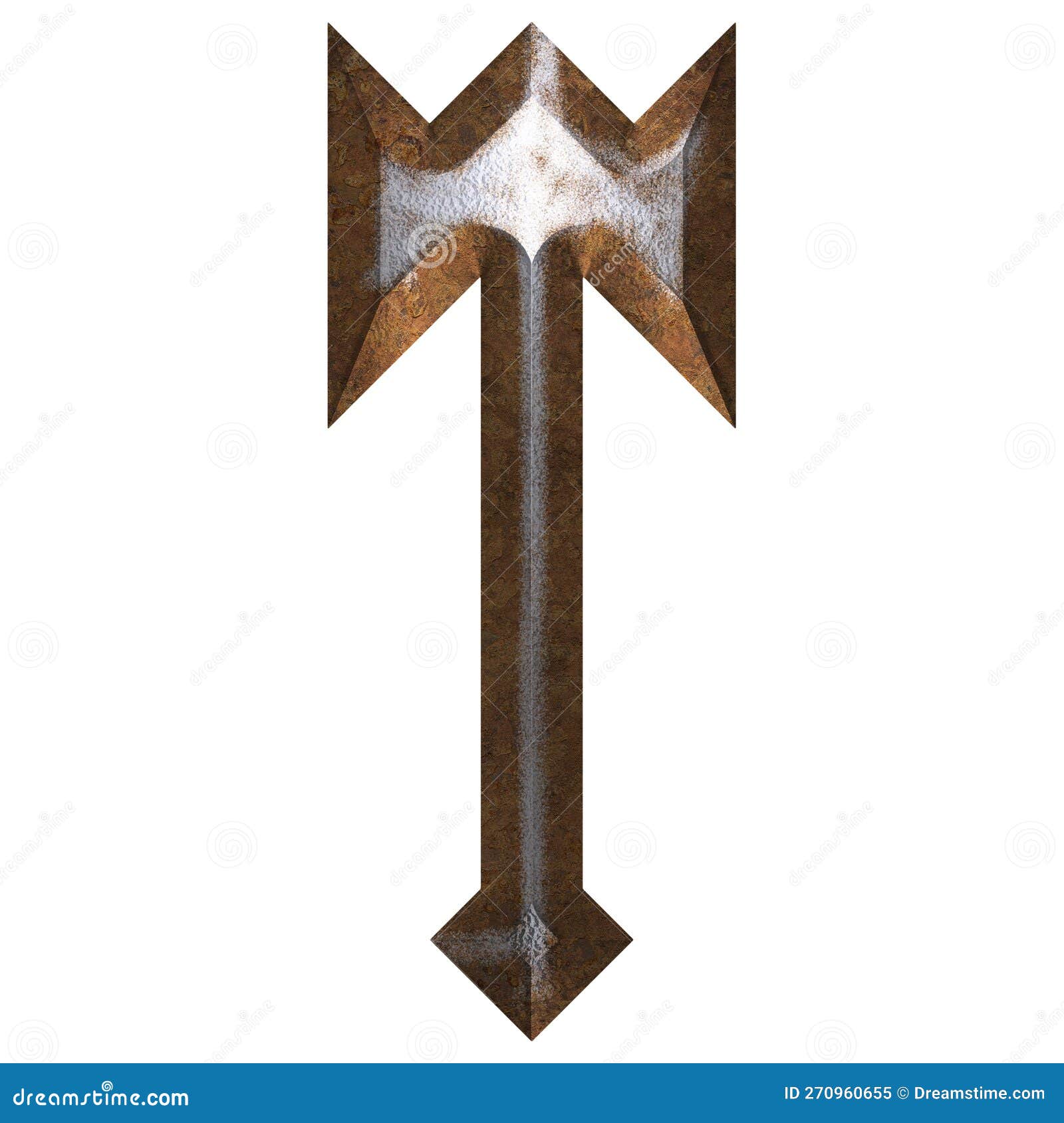 3D Rendered Illustration.Rusty Gothic Font.Vector Alphabet. Stock Image ...