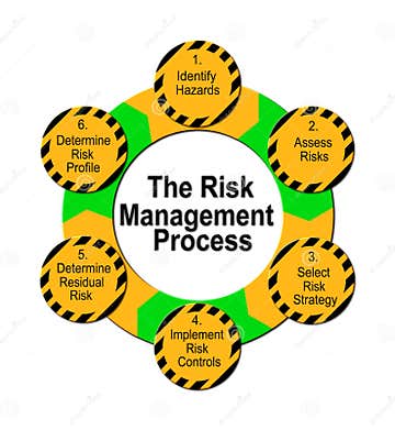 The Risk Management Process Graphic Stock Illustration - Illustration ...