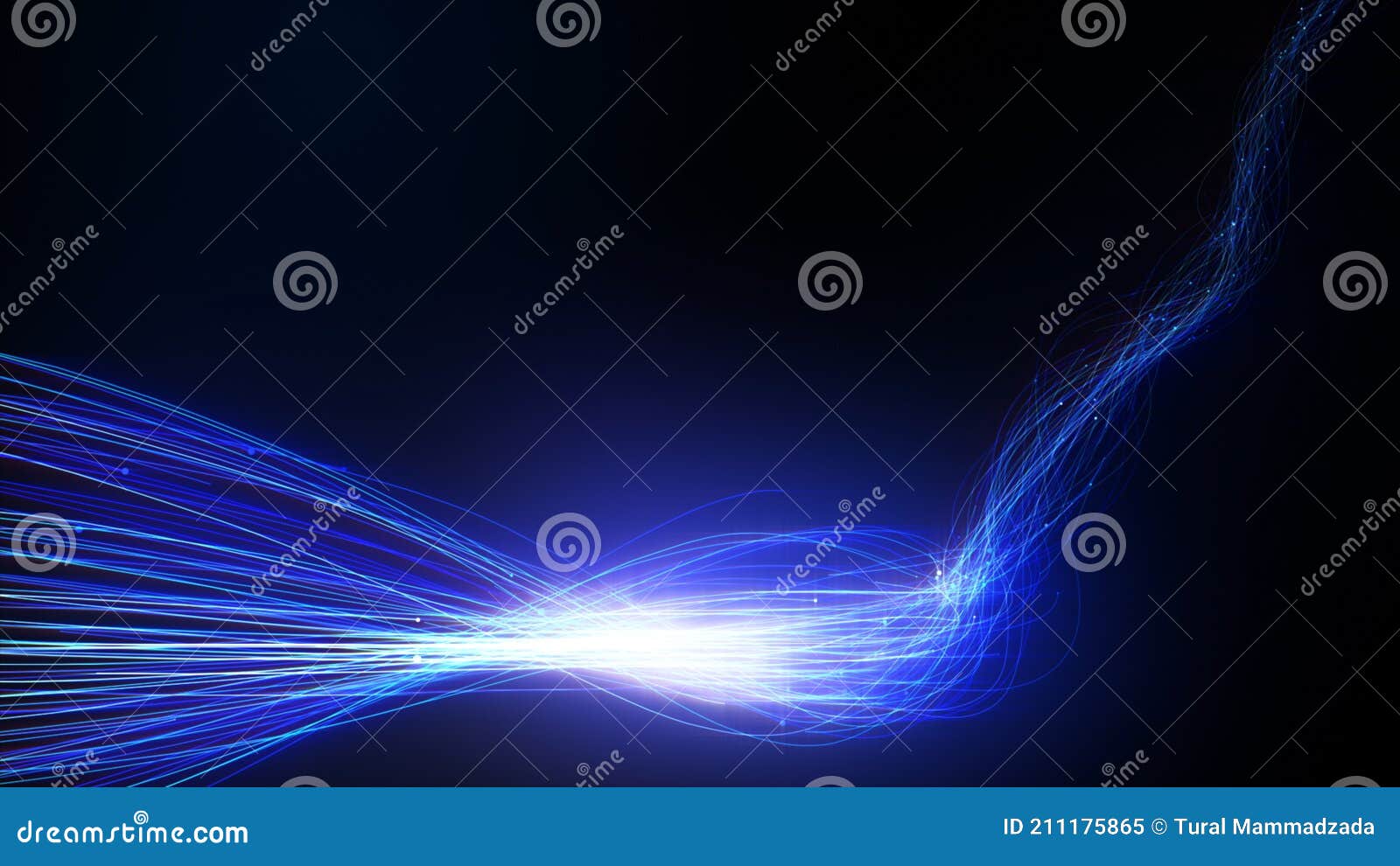 3d Rendered Illustration of Thin Fiber Optic Cables Concept 4 Stock ...
