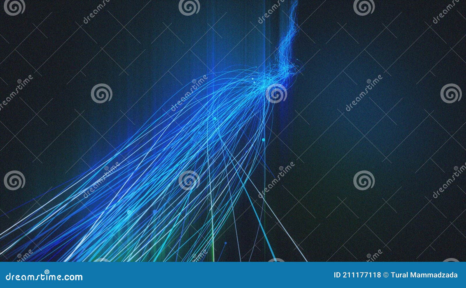 3d Rendered Illustration of Thin Fiber Optic Cables Concept 4 Stock ...