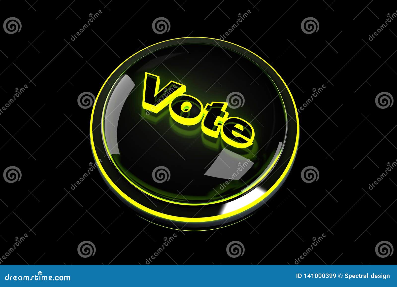 Vote button Illustration stock illustration. Illustration of american ...