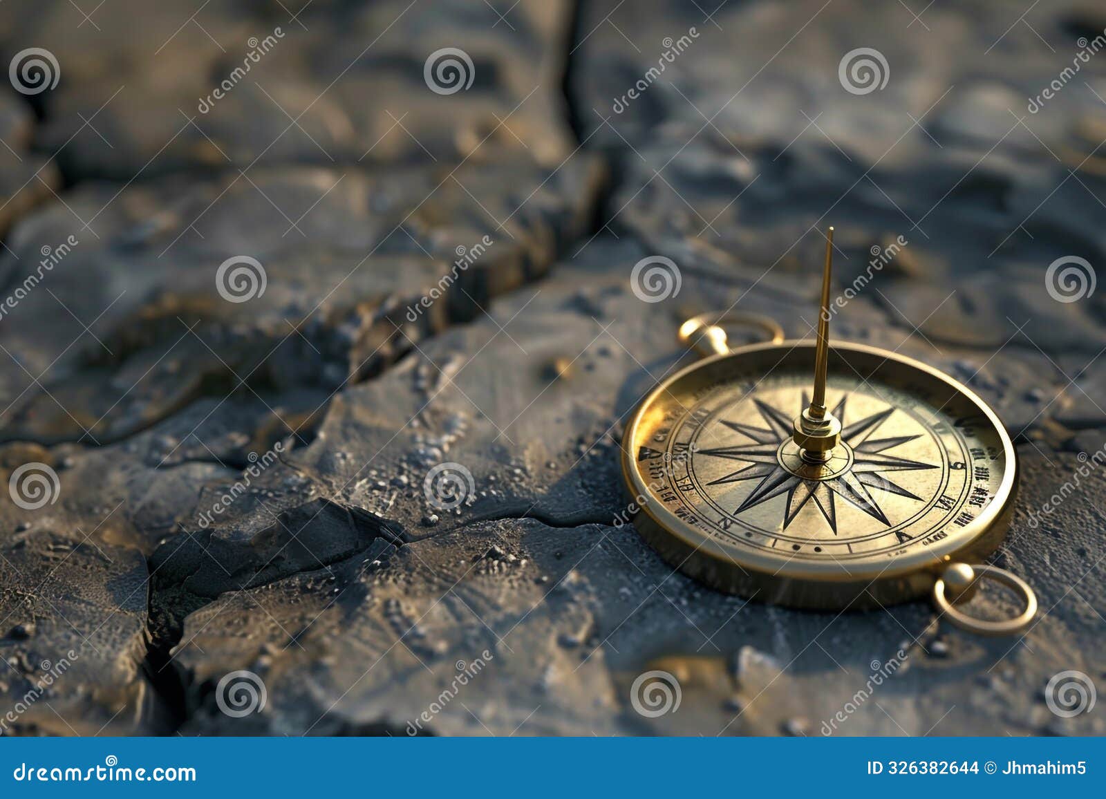 3D Rendered Image of a Compass Needle Pointing in a Unique Direction ...