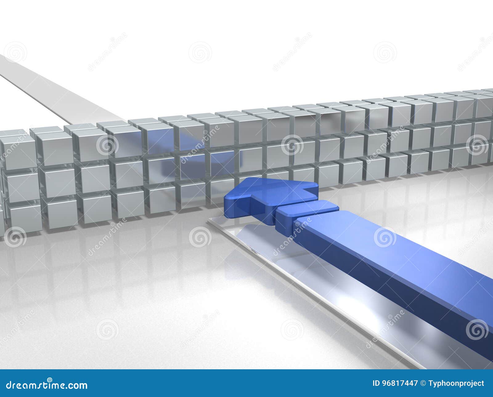 3D Rendered Image Depicting Prevention of Intrusion at the Border Stock ...
