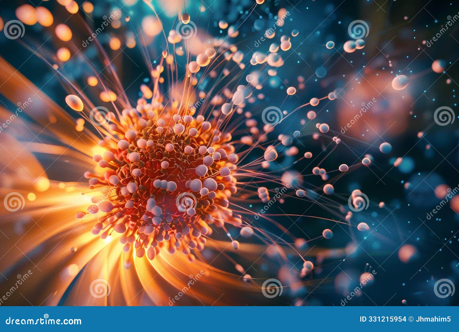 3d Viral Cell Low Poly. Polygonal Triangle Infection Chronic Disease ...