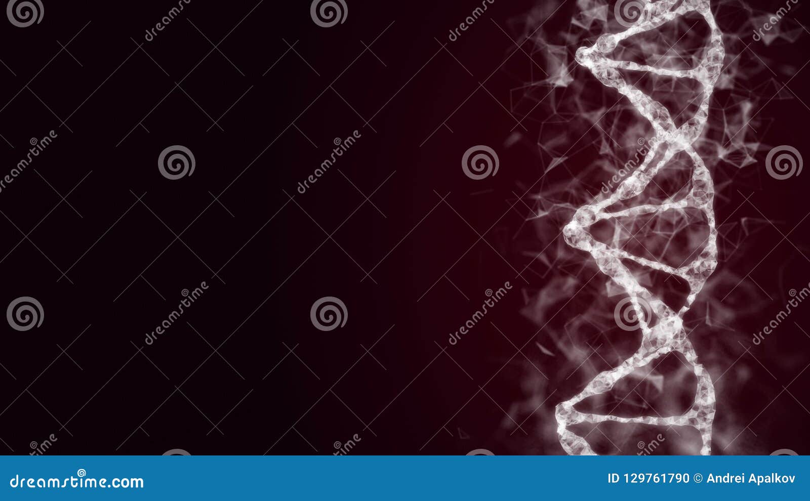 3D Rendered Loopable Animation of Rotating DNA Stock Footage - Video of ...