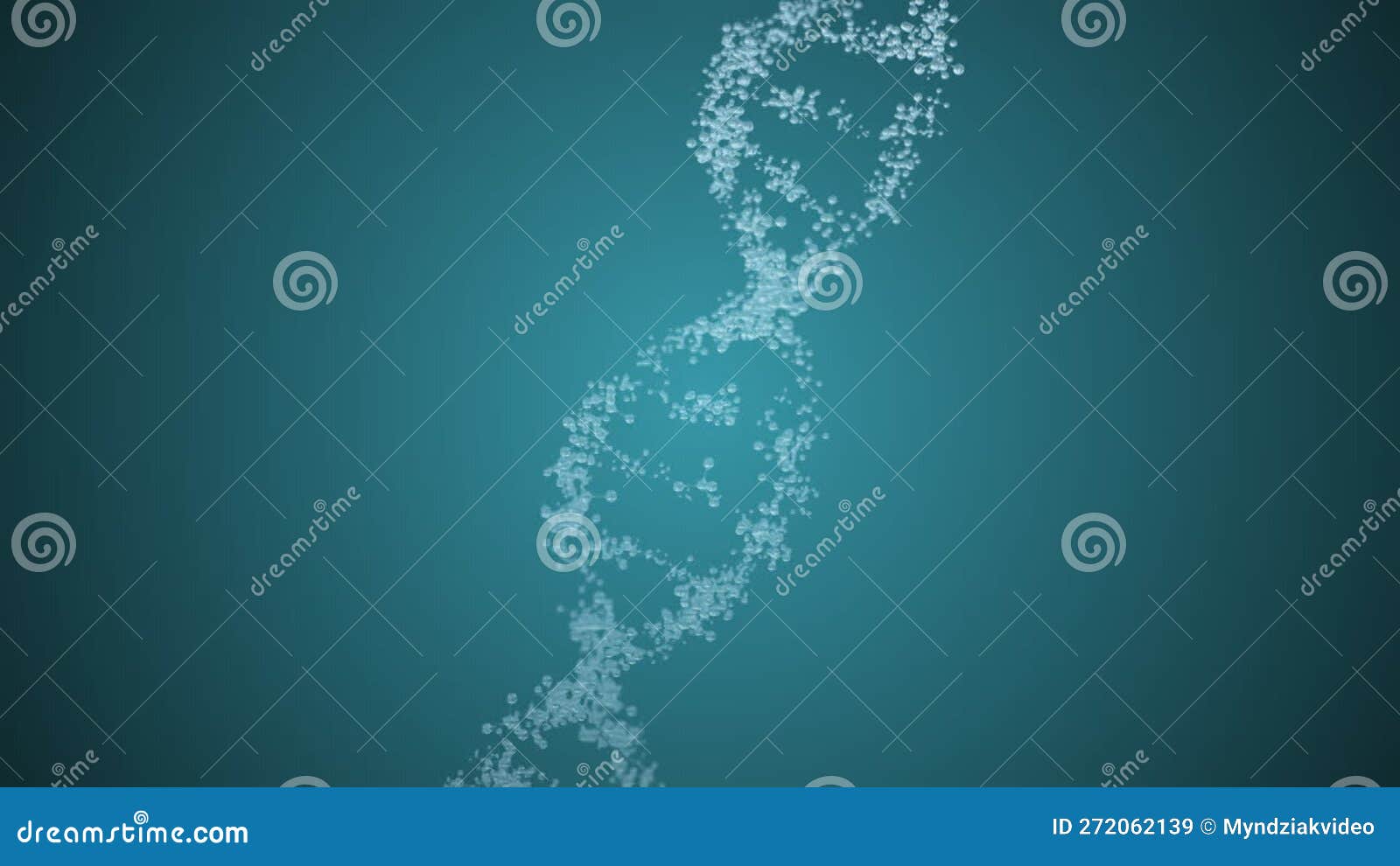 3D Rendered Loopable Animation of Rotating DNA Double Helix Glowing ...